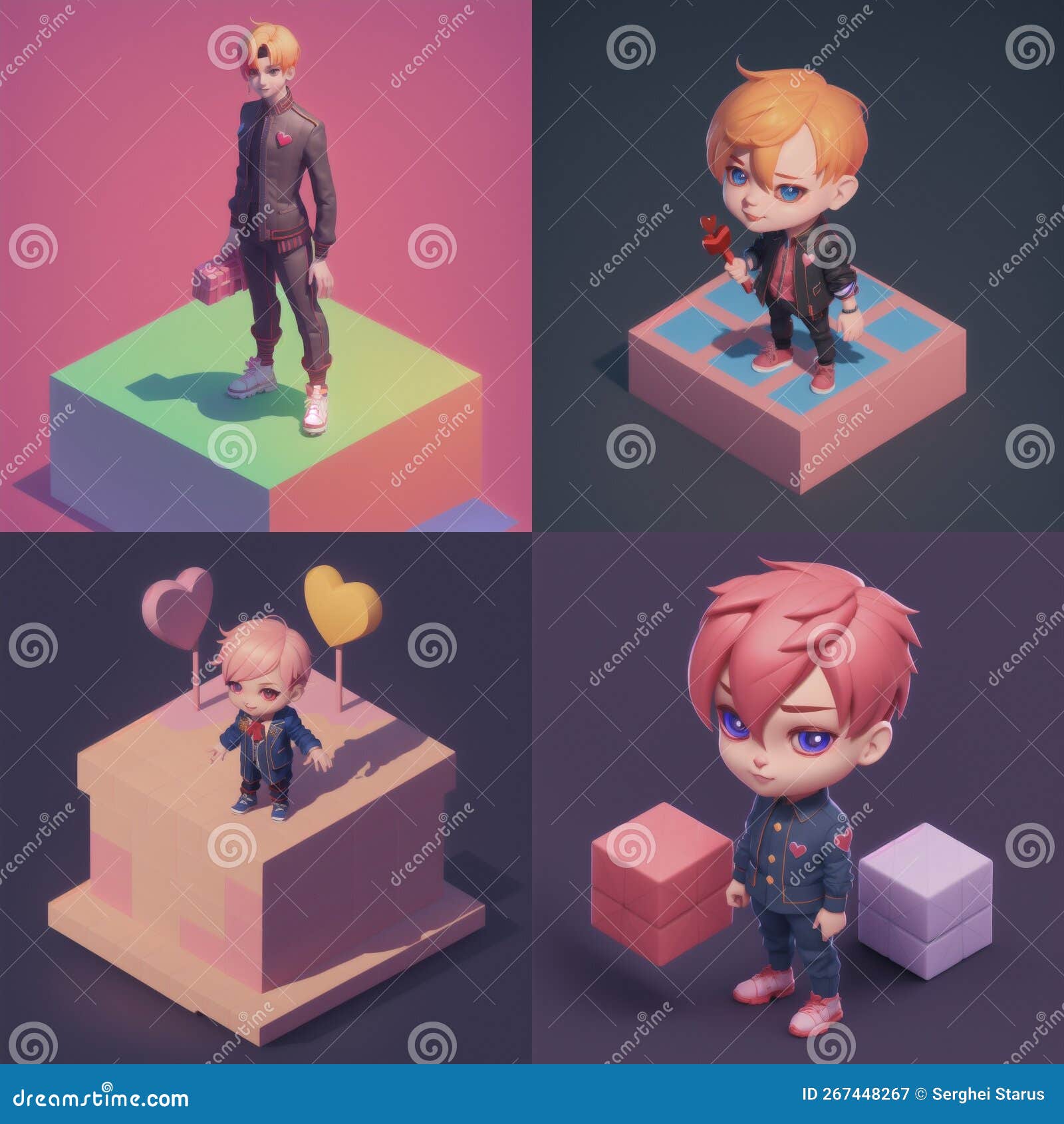 Cute Boy Cartoon Characters