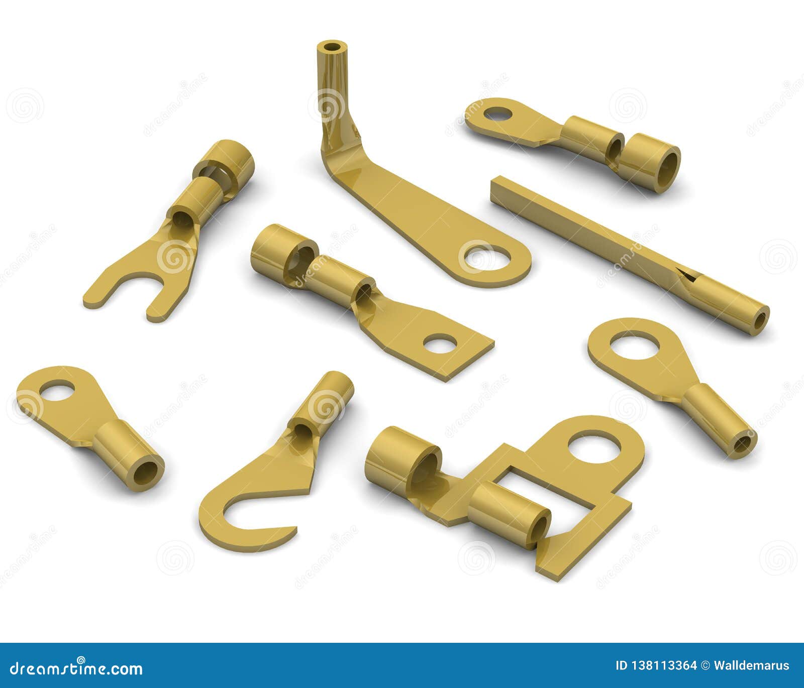 Tips cable crimp stock illustration. Illustration of parts - 138113364