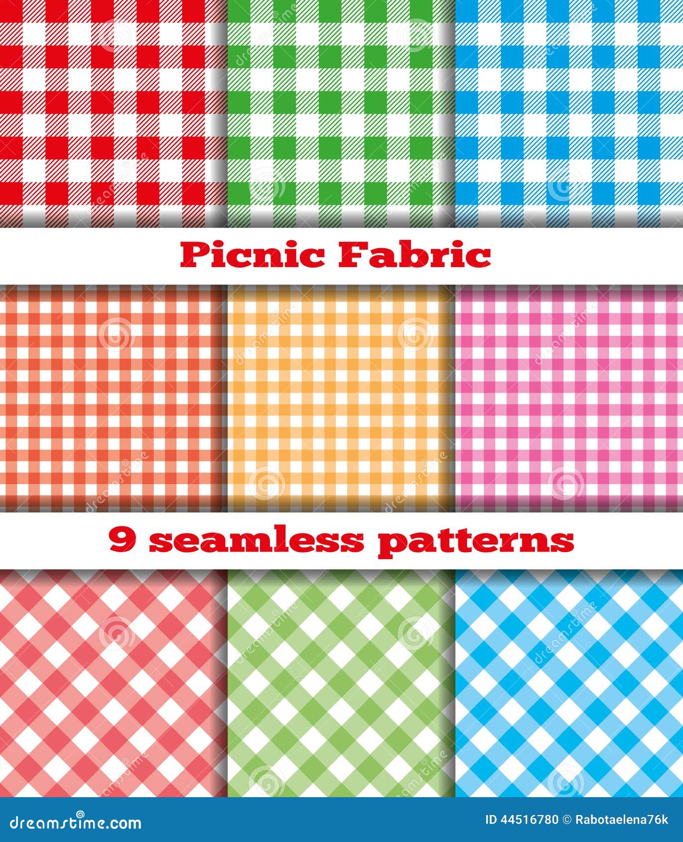 Set of Tissue Samples for a Picnic Stock Vector - Illustration of ...