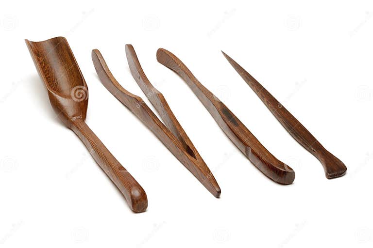 Set of Tool for Chinese Tea Ceremony Stock Photo - Image of white ...