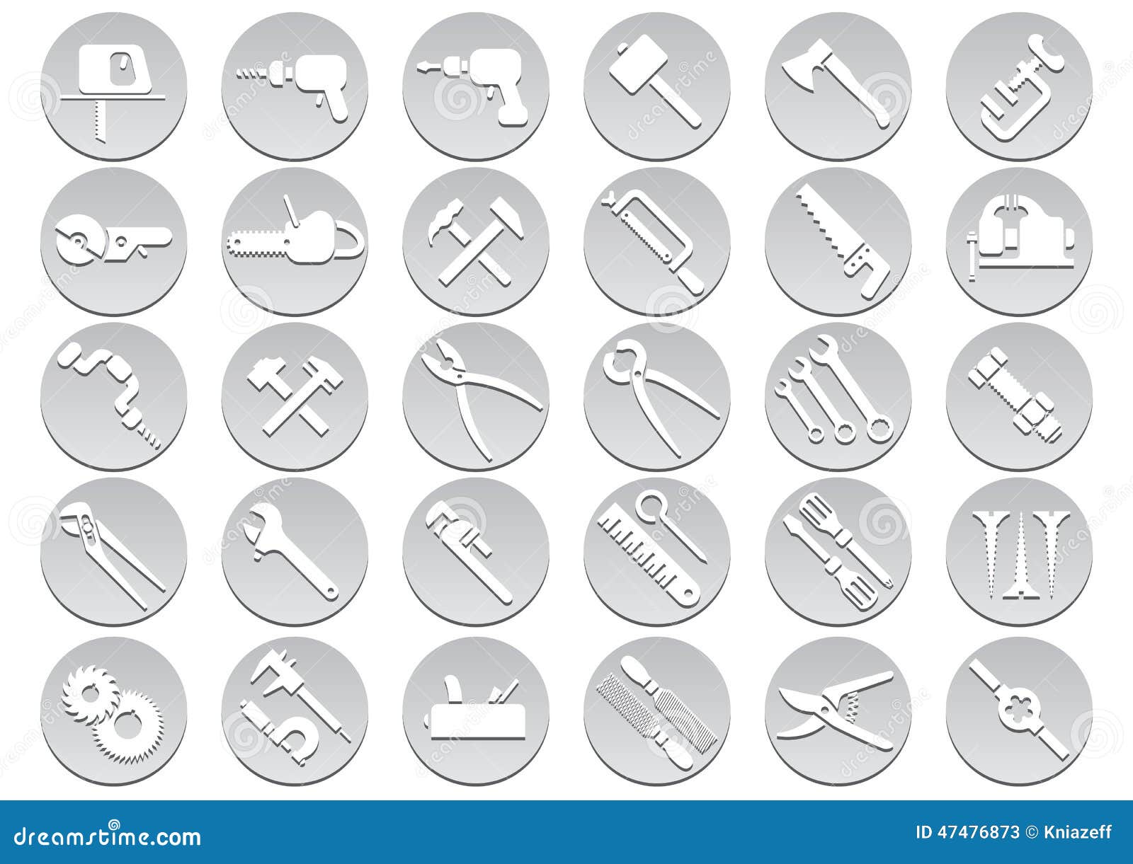 Set of tool icons stock vector. Illustration of group - 47476873