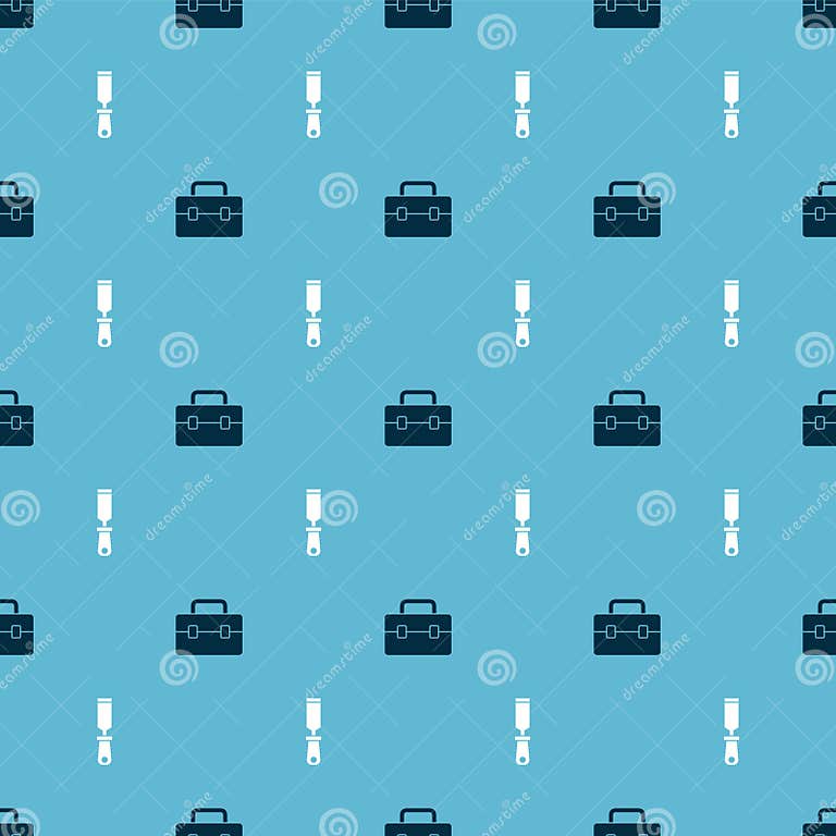 Set Toolbox and Rasp Metal File on Seamless Pattern. Vector Stock ...