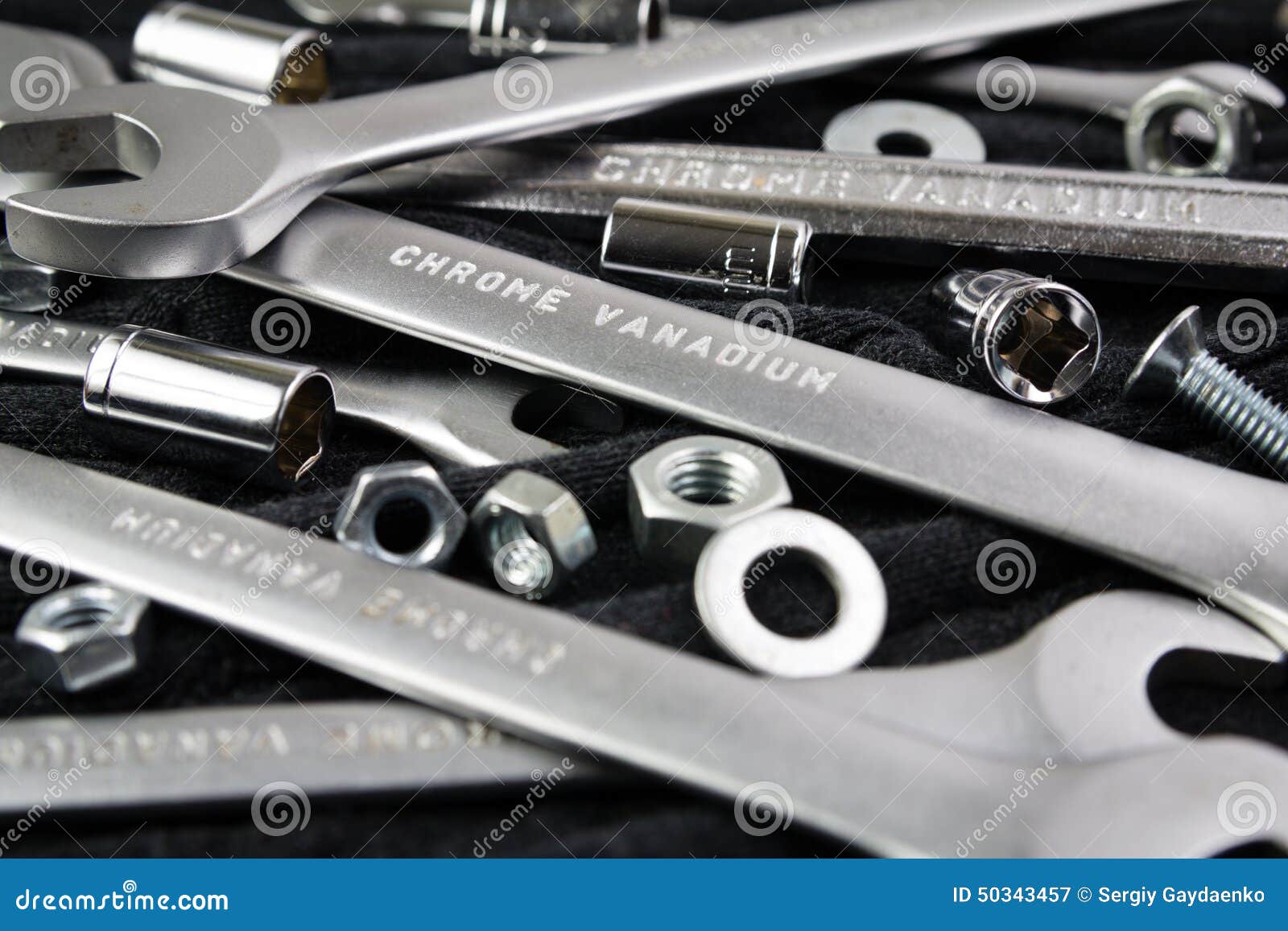 Set of Tools on Black Background Stock Image - Image of rusty ...