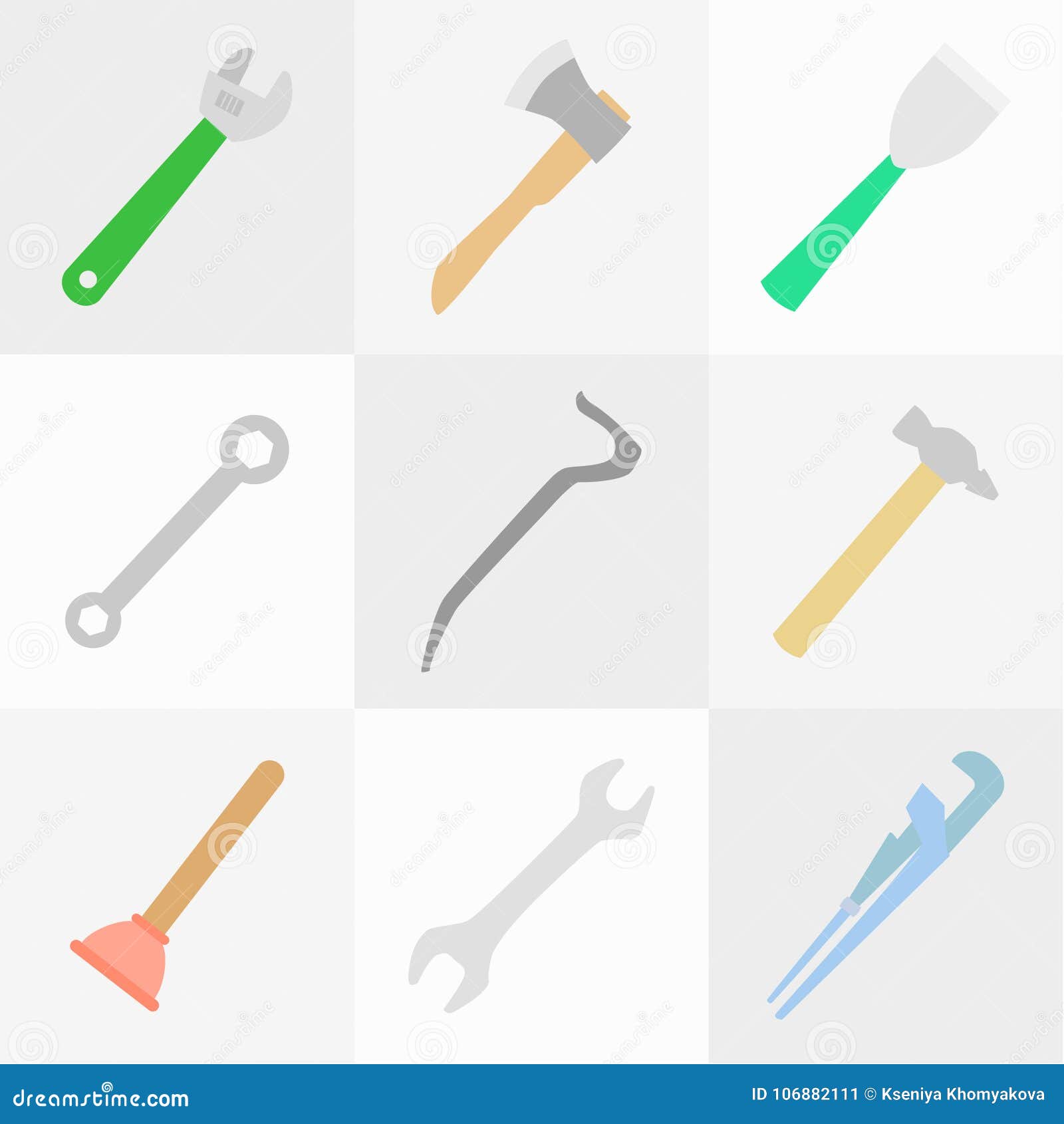 Set of tools stock vector. Illustration of equipment - 106882111