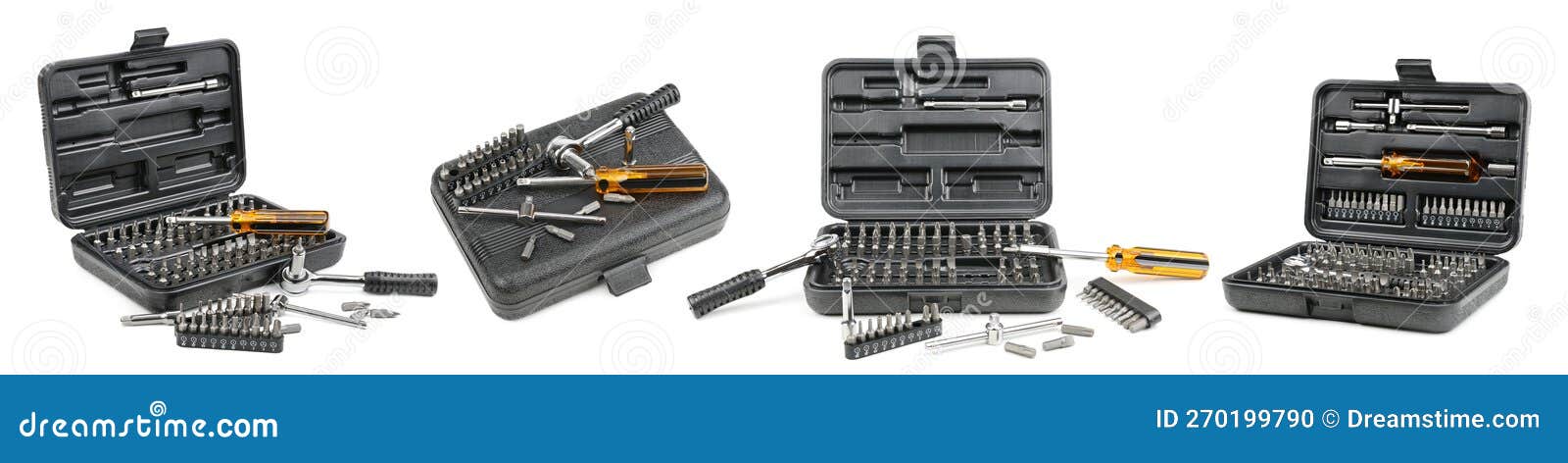 Set Tools from Different Angles Isolated on White Stock Photo - Image ...