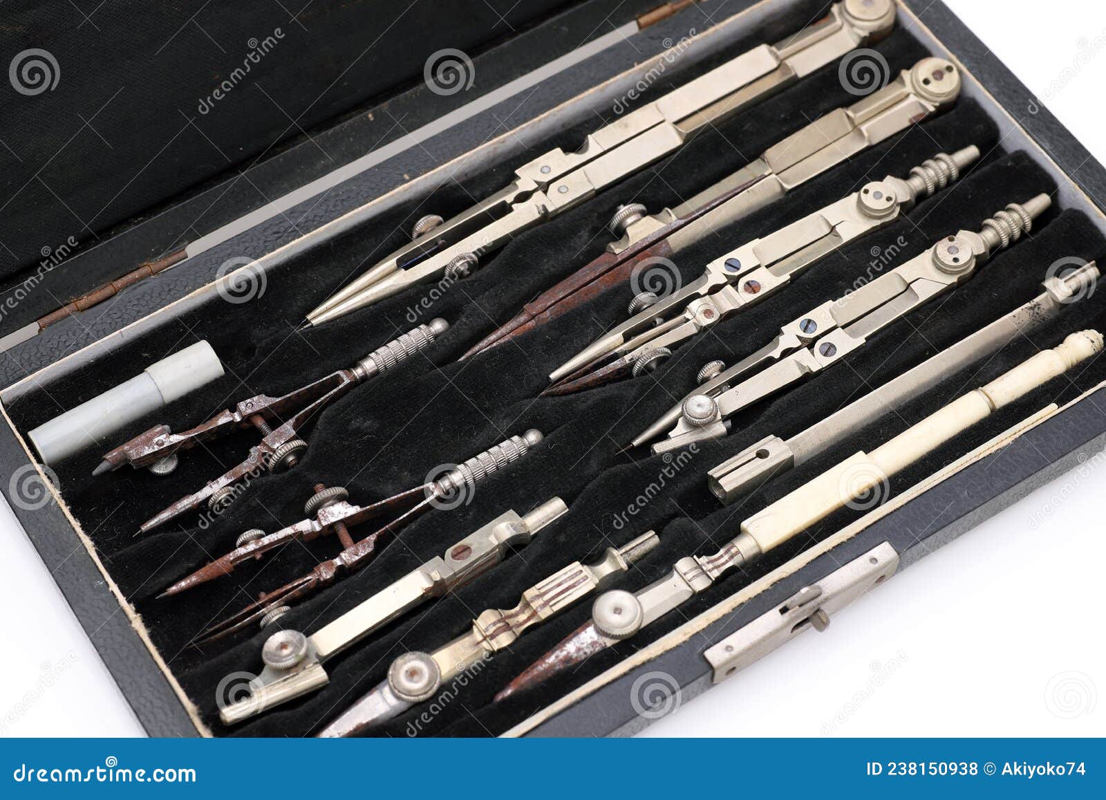 Set of Tools for Drafting Drawing Stock Photo - Image of japanese ...