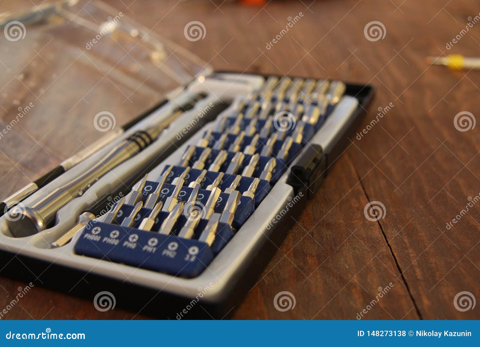 Electronics Repair Tool Kit in the Box Stock Photo - Image of ...