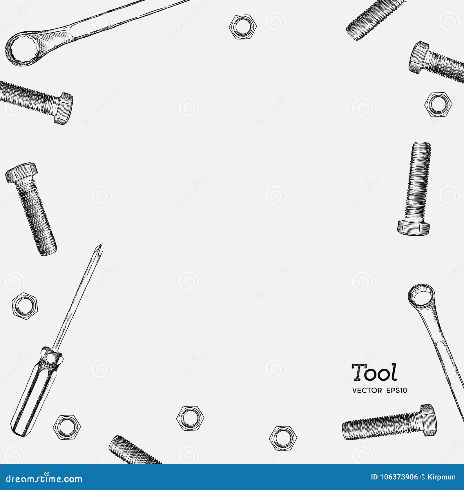Set of Tools , Hand Draw Vector Style. Stock Vector - Illustration of ...