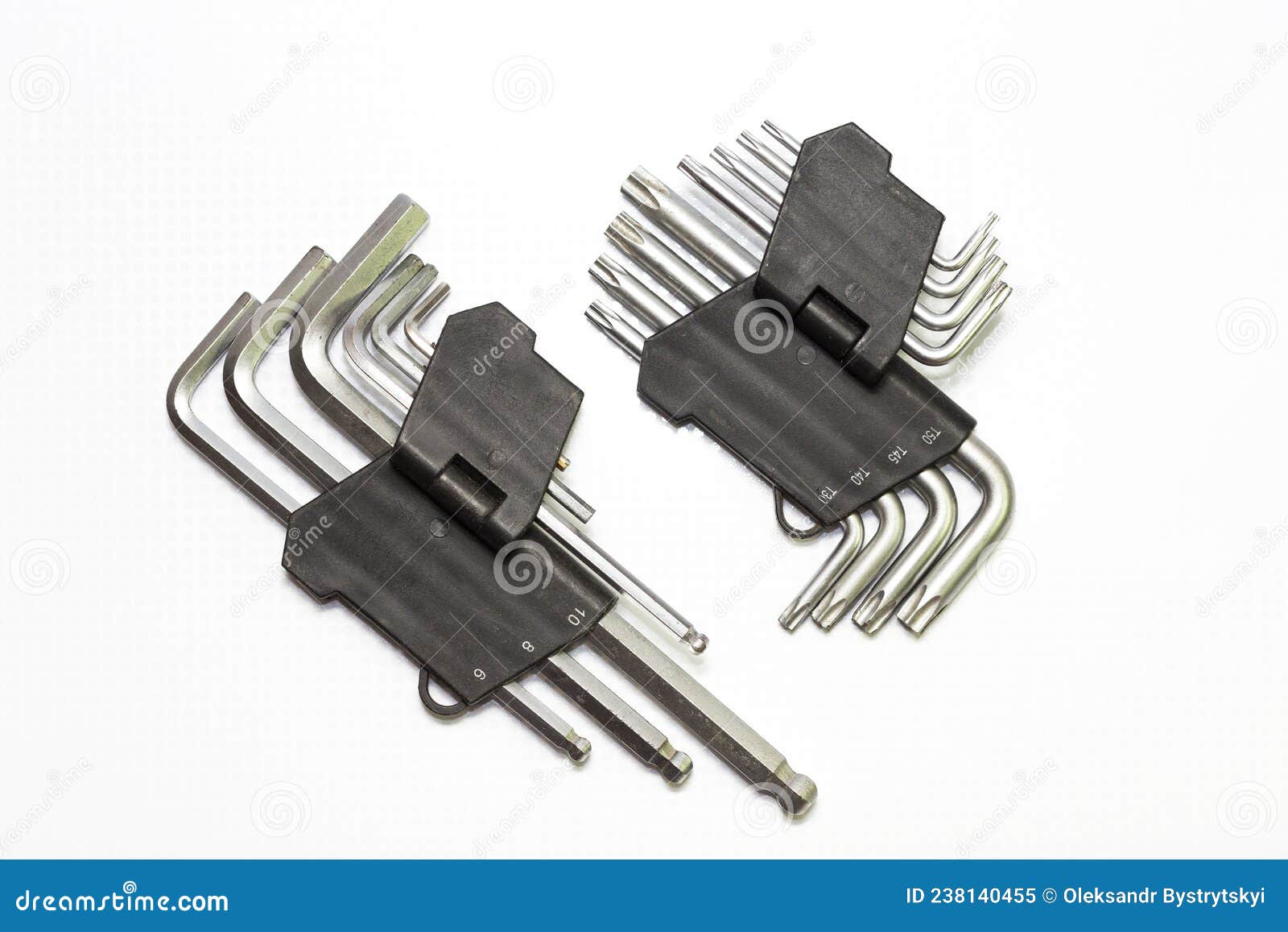 Set of Tools, Hexagons and Stars, on a White Stock Image - Image of ...