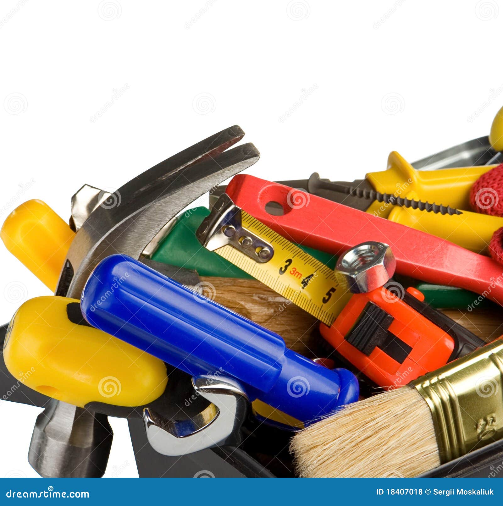Set of Tools and Instruments in Black Box Stock Photo - Image of knife ...