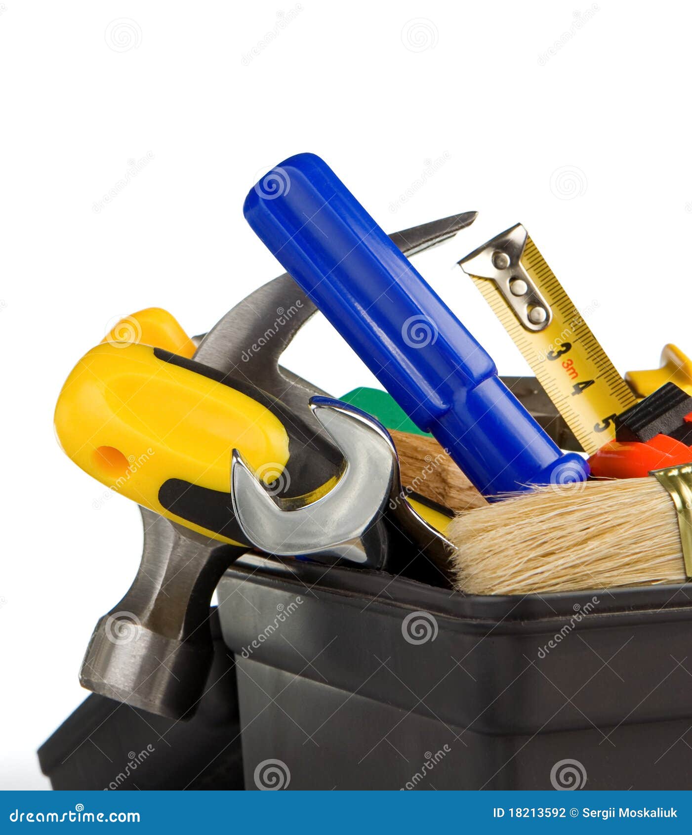 Set of Tools and Instruments Isolated on White Stock Photo - Image of ...