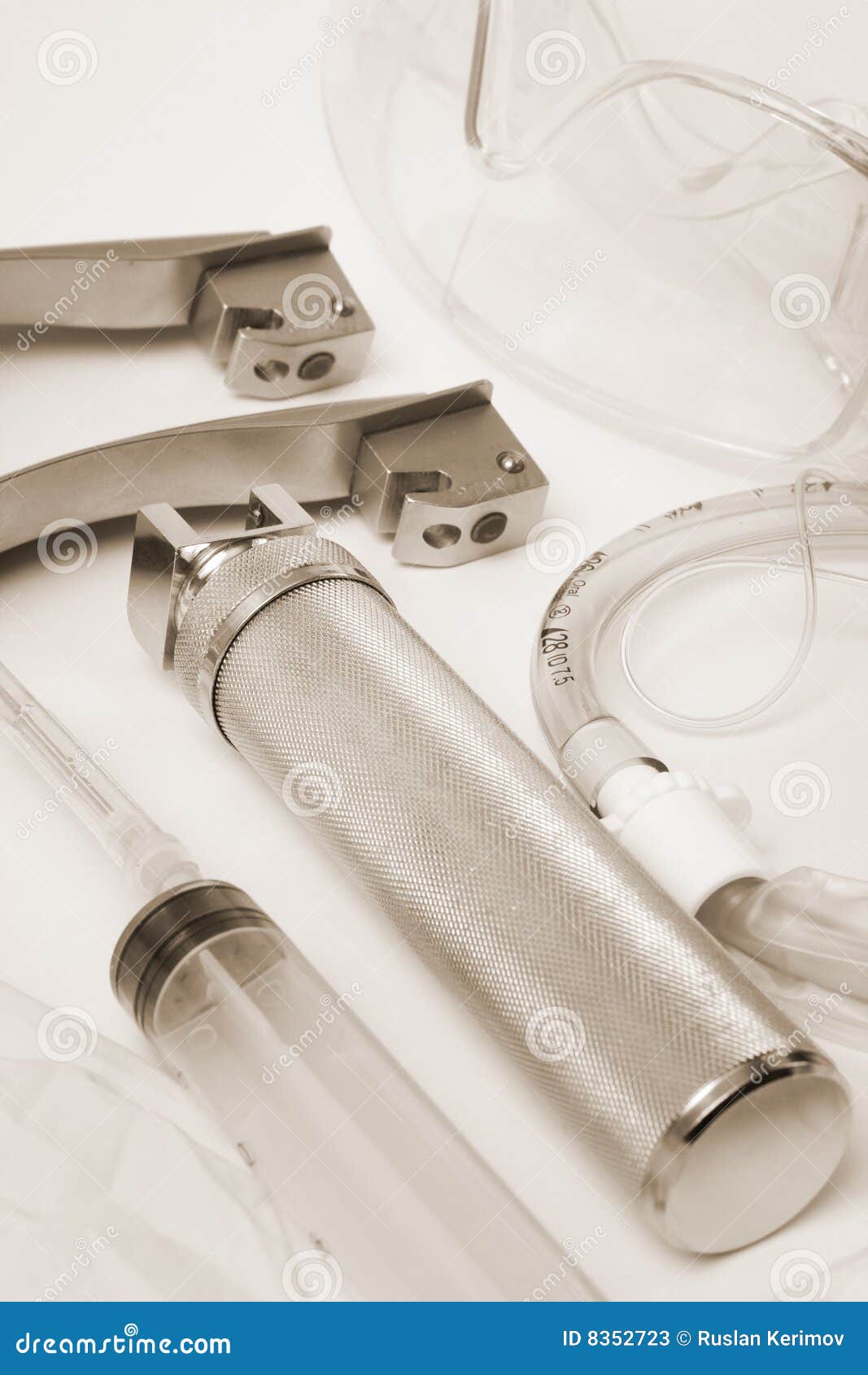 Set Of Tools For Intubation Tracheas Stock Photography | CartoonDealer ...