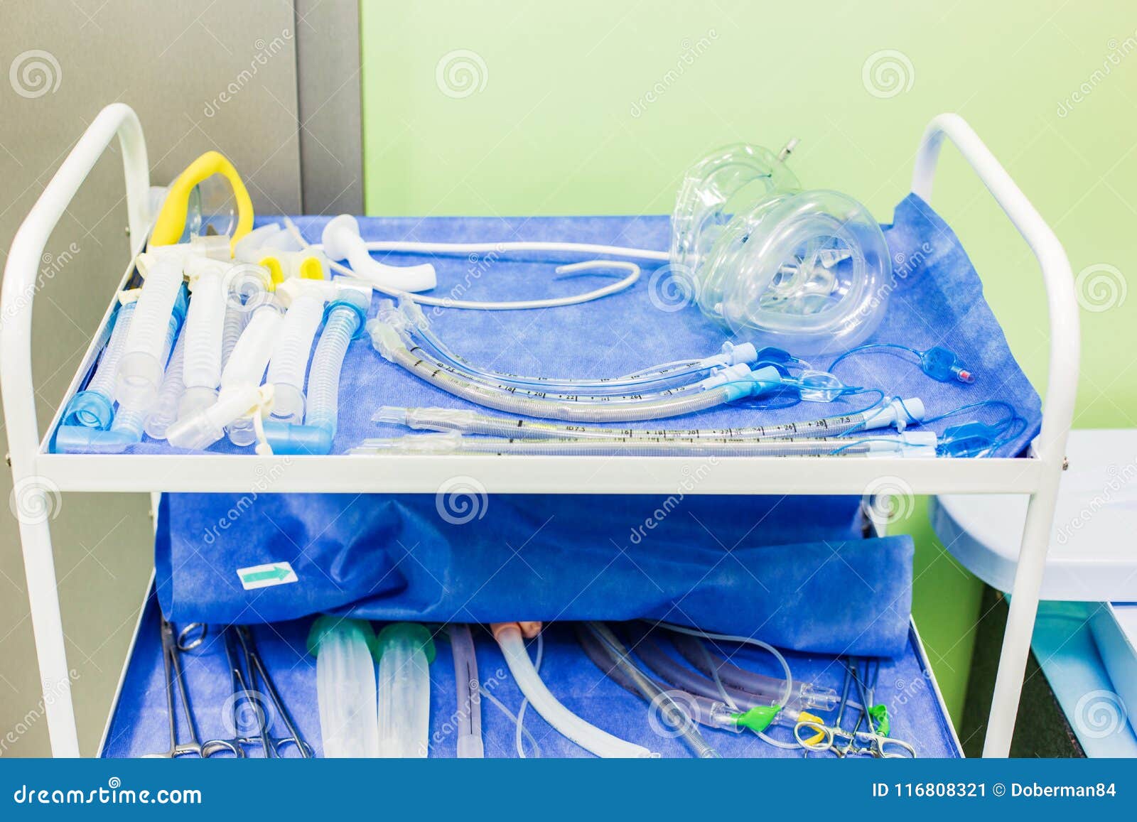 Set Of Tools For Intubation Tracheas Stock Photography | CartoonDealer ...