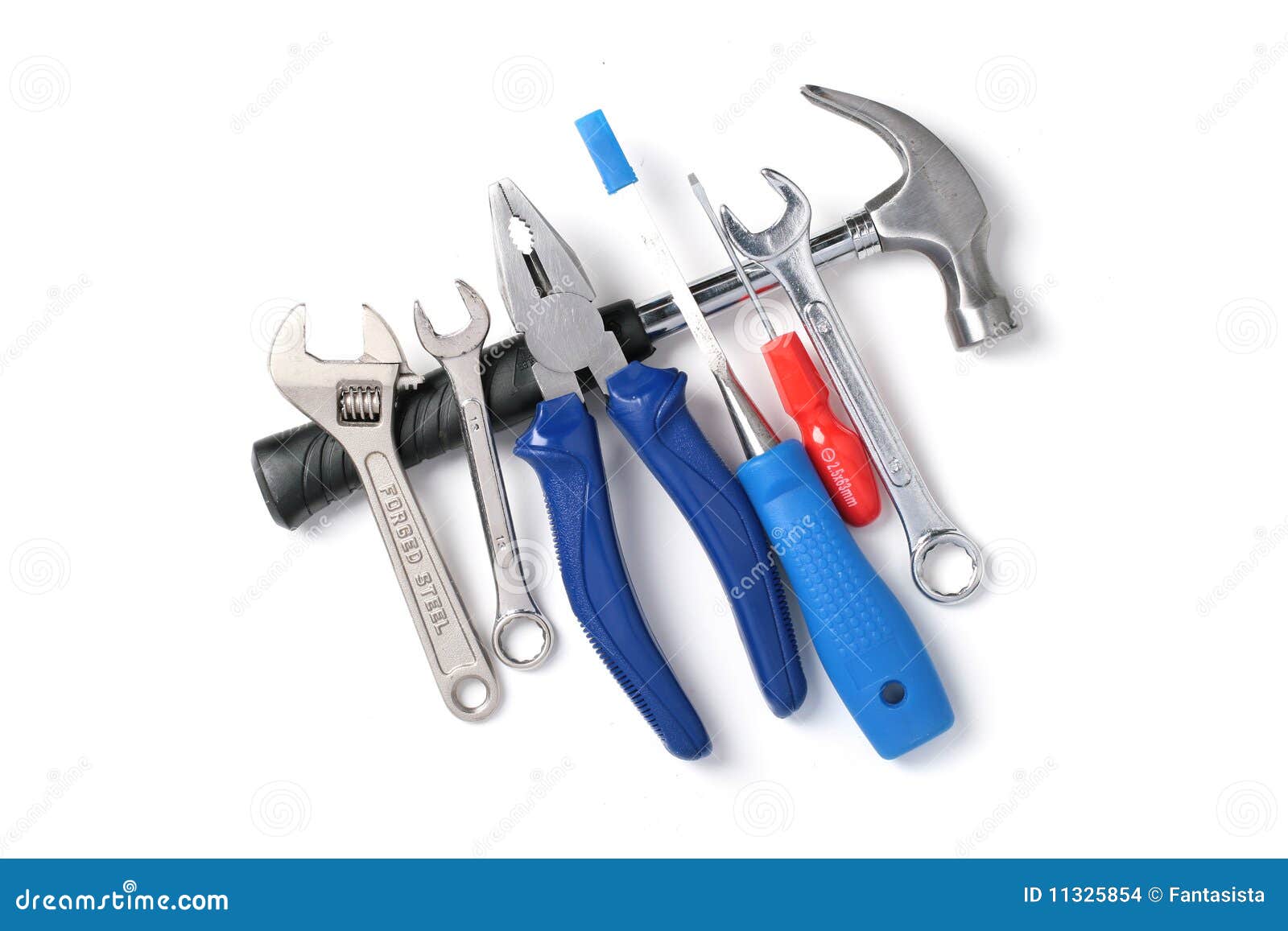 Set of Tools Isolated Over White. Stock Photo - Image of equipment ...