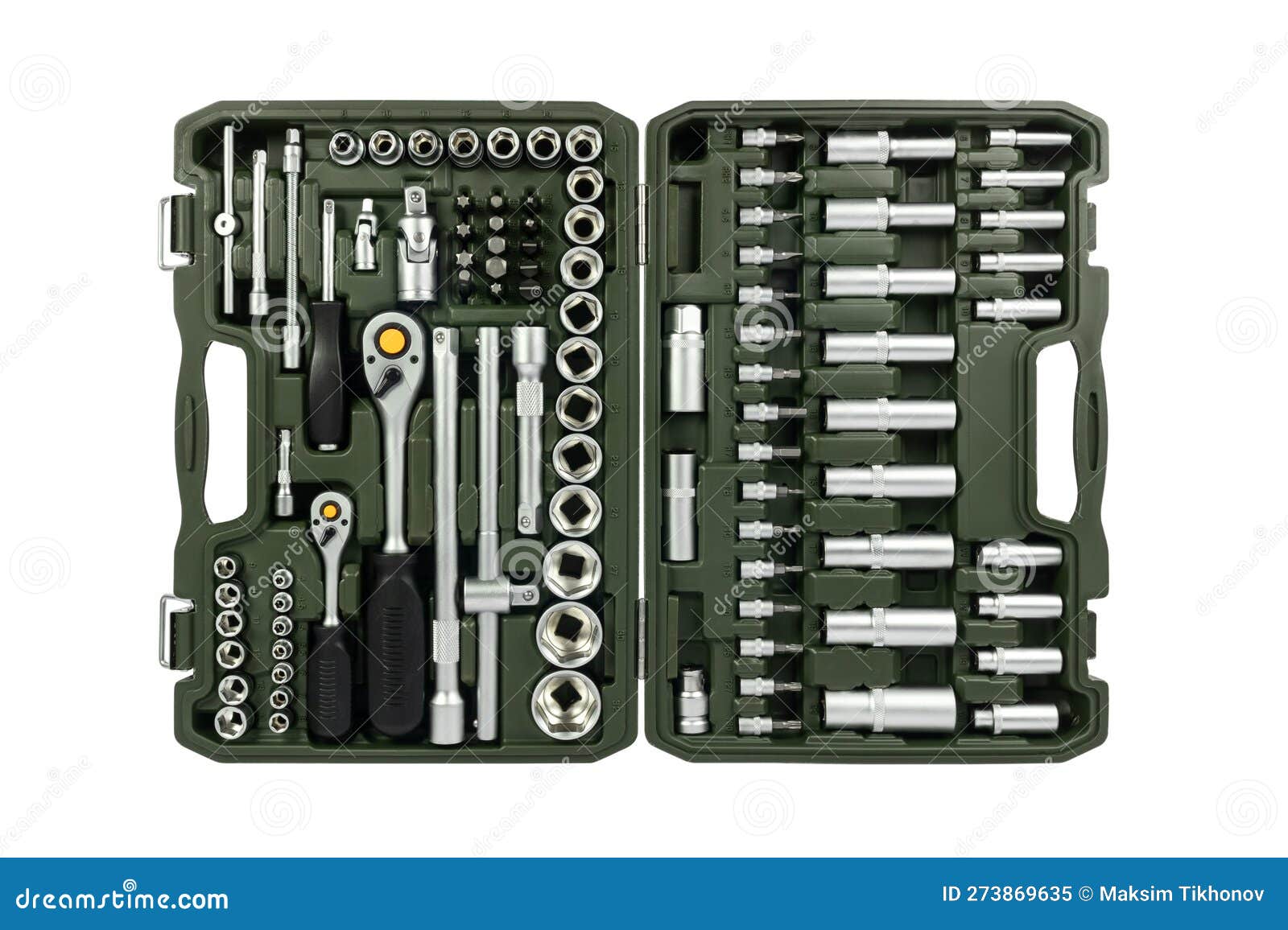 Set Tools Isolated on a White Background. Top View Stock Image - Image ...