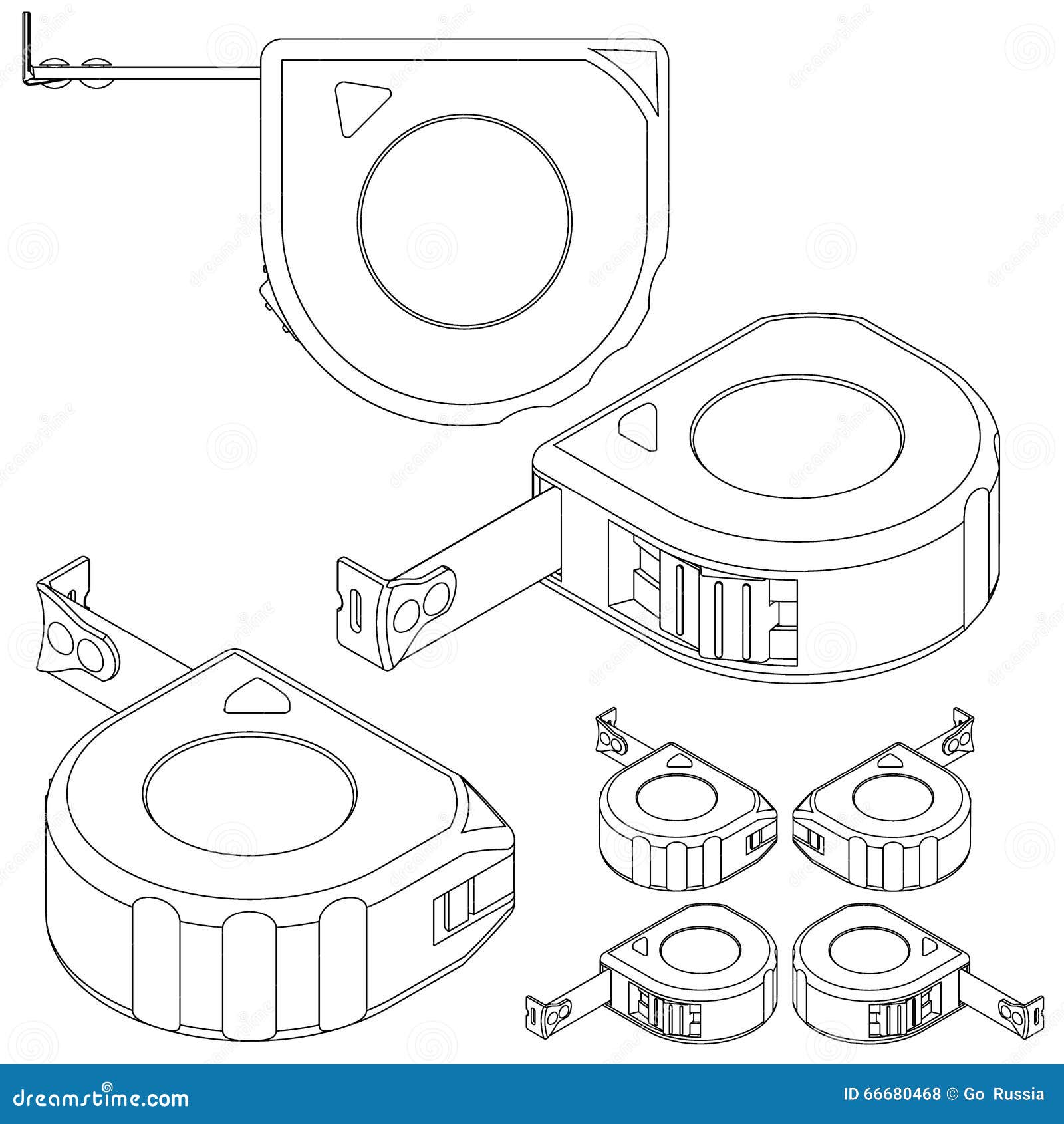 Set Tools Isometric on a White Background Stock Vector - Illustration ...