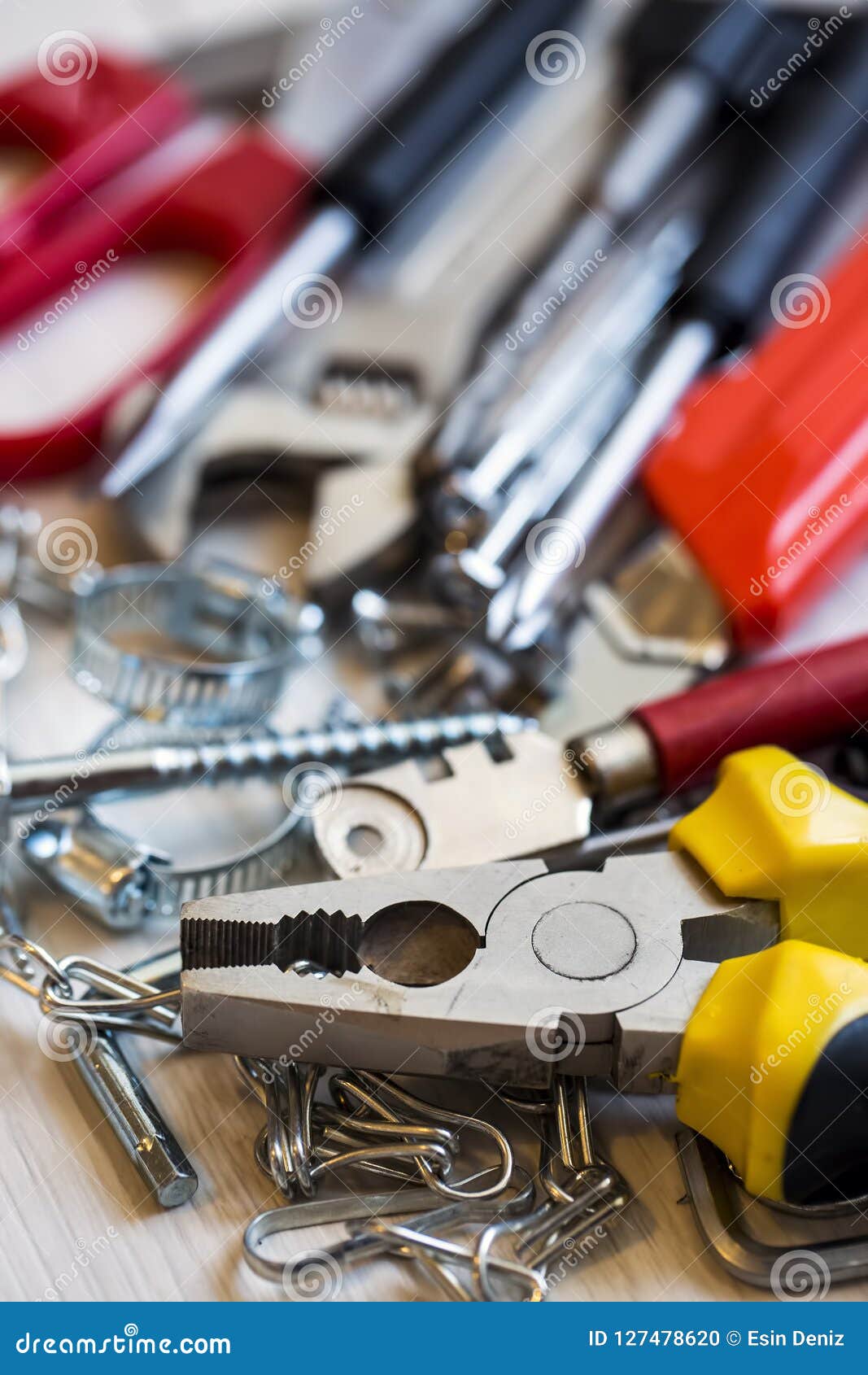 Set of Tools, Many Tools Isolated Stock Photo - Image of wood, tools ...