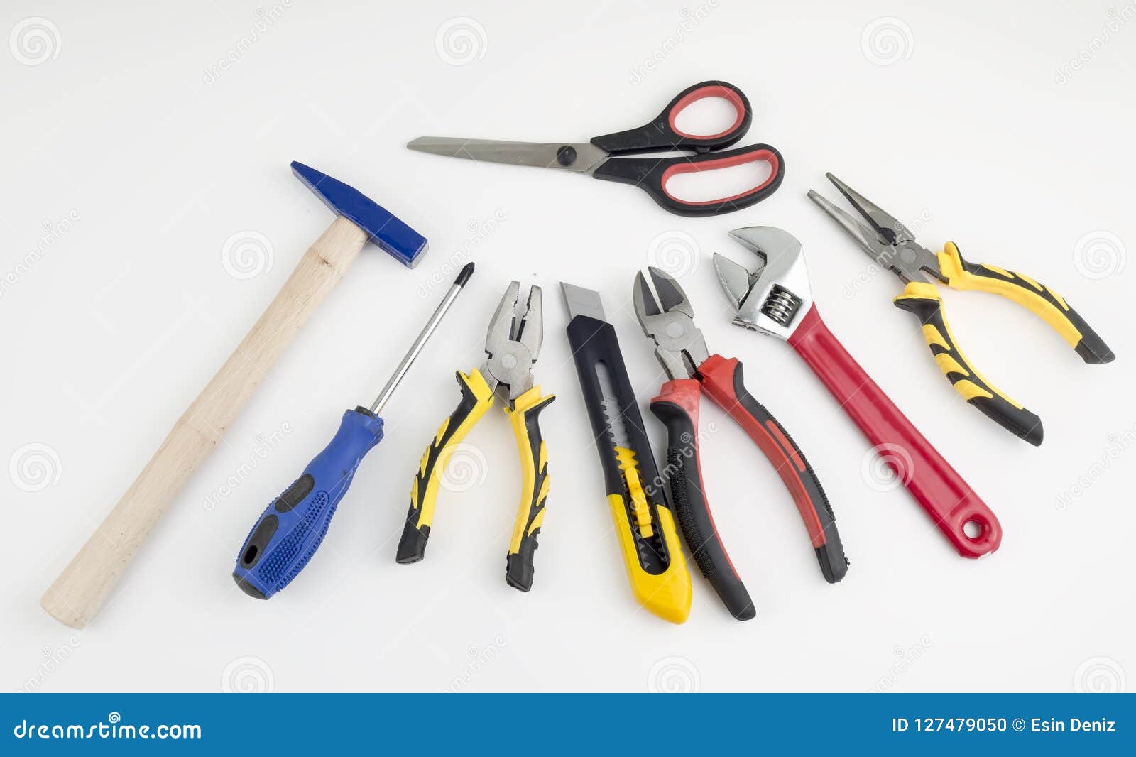 Set of Tools, Many Tools Isolated on White Background. Stock Photo ...
