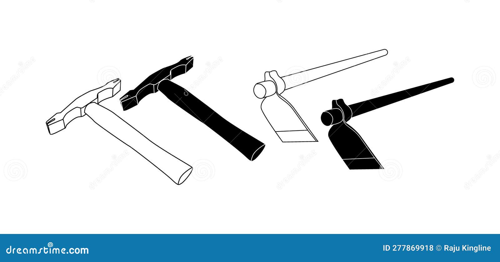 Set of Tools, Many Tools Isolated on White Background. Stock ...