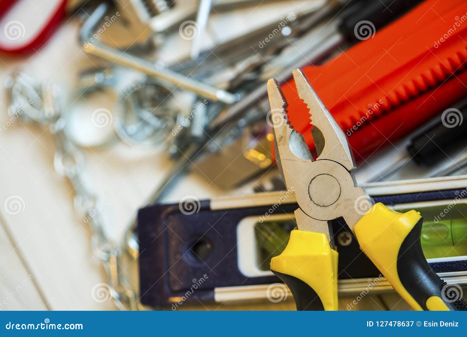 Set of Tools, Many Tools Isolated Stock Image - Image of improvement ...