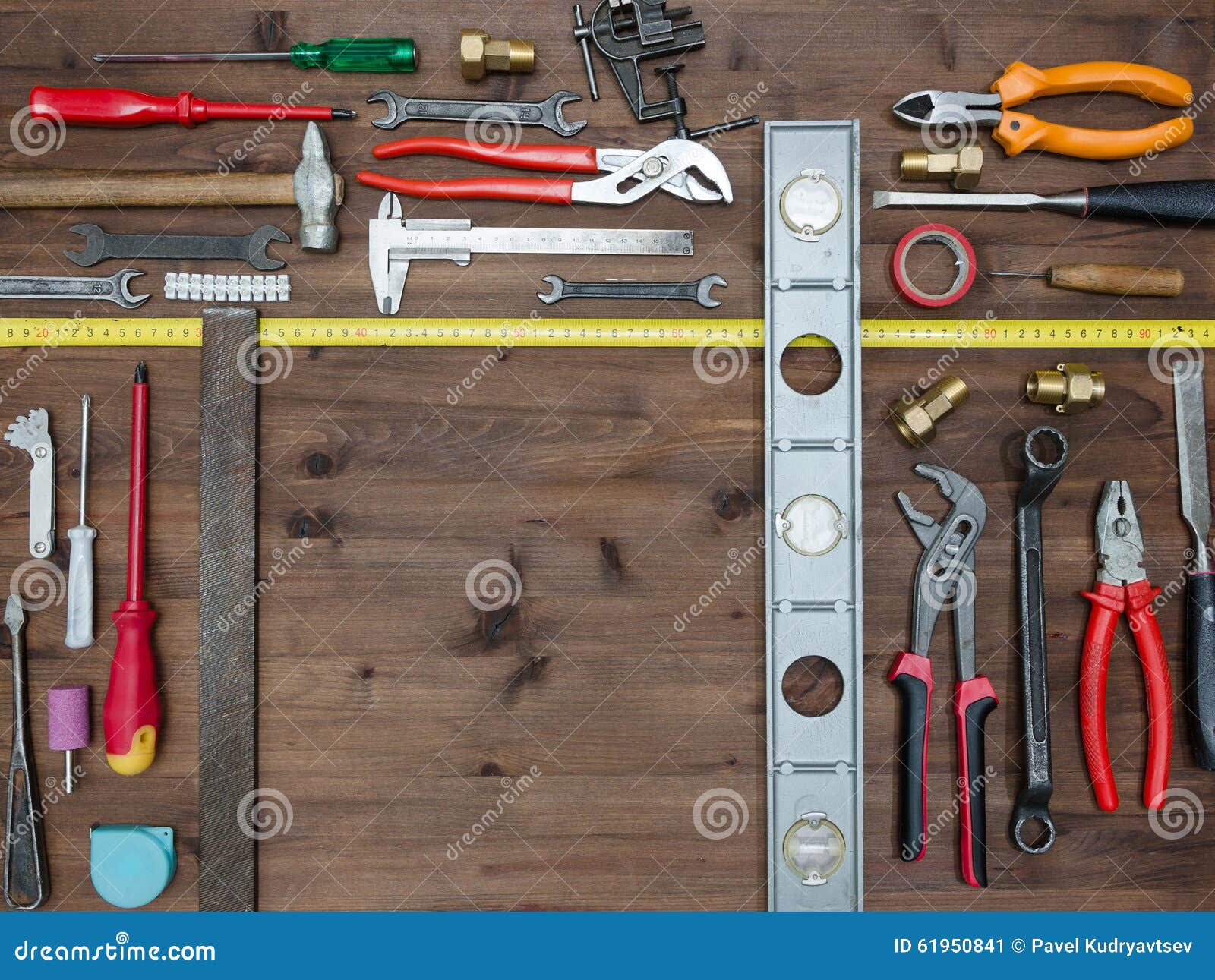 Set of tools stock image. Image of mechanic, pliers, object - 61950841