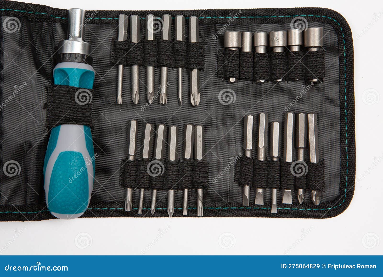 Set of Tools for Repair in a Case on a White Background. Assorted Work ...