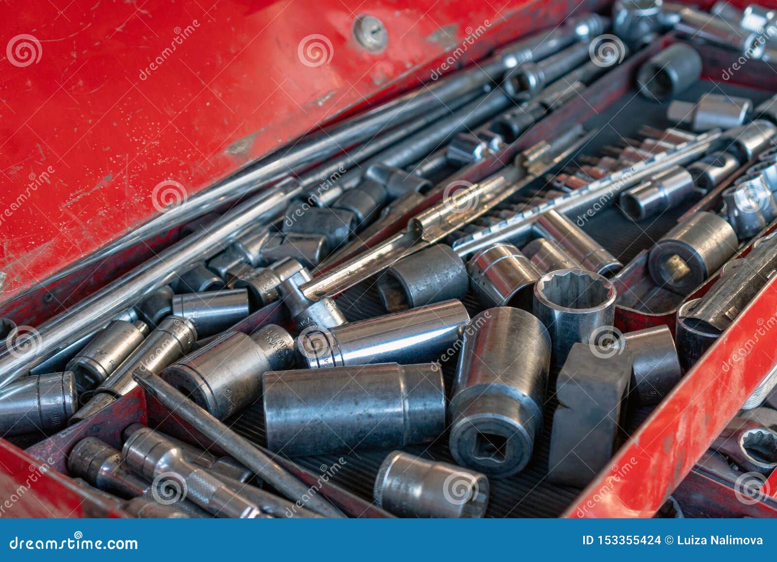 A Set of Tools for Technical Support Machines on the Race. Box with Set ...