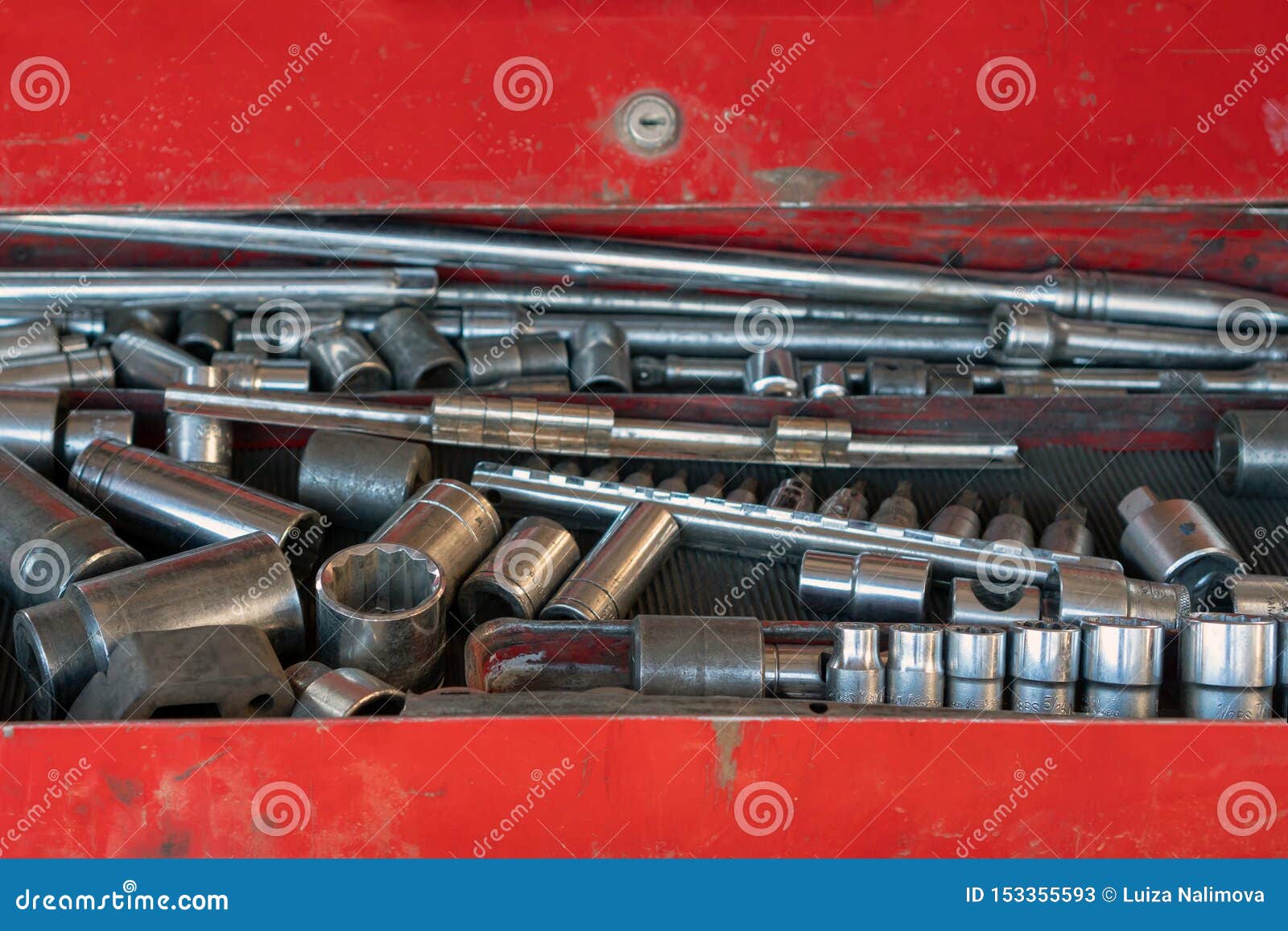 A Set of Tools for Technical Support Machines on the Race. Box with Set ...