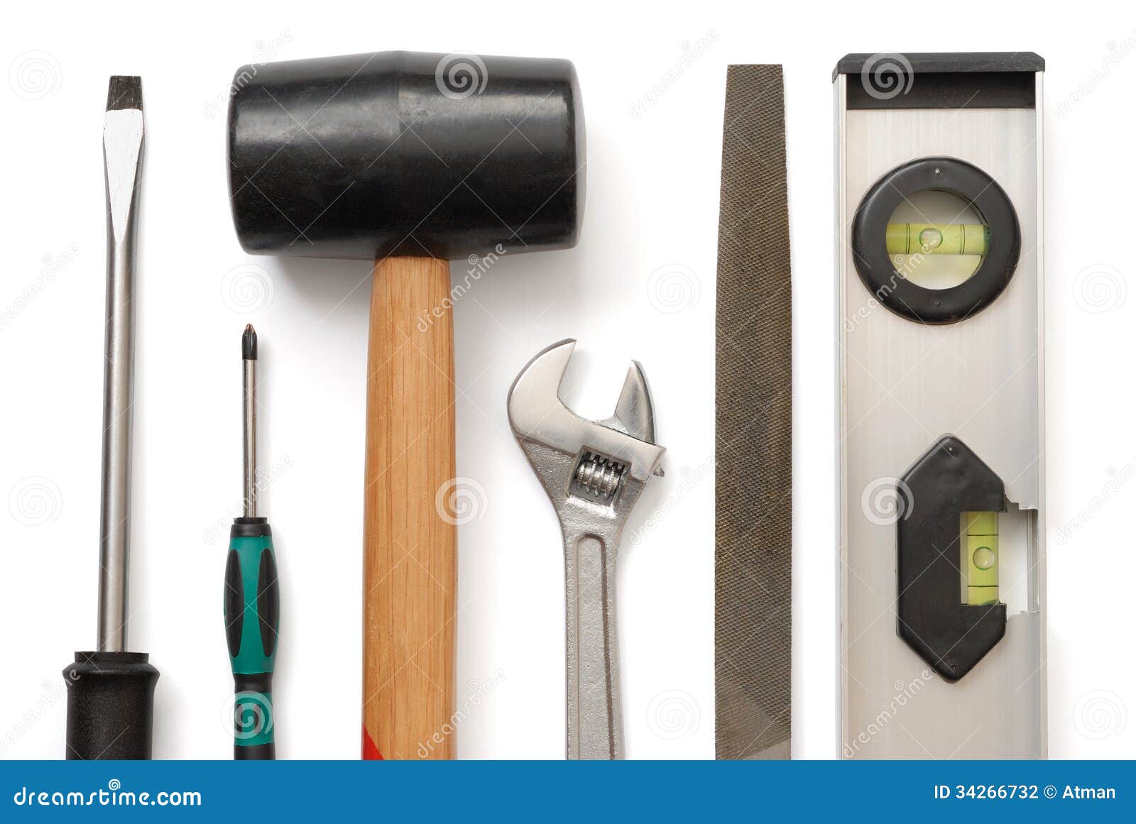 Set of Tools stock photo. Image of white, tools, tool - 34266732