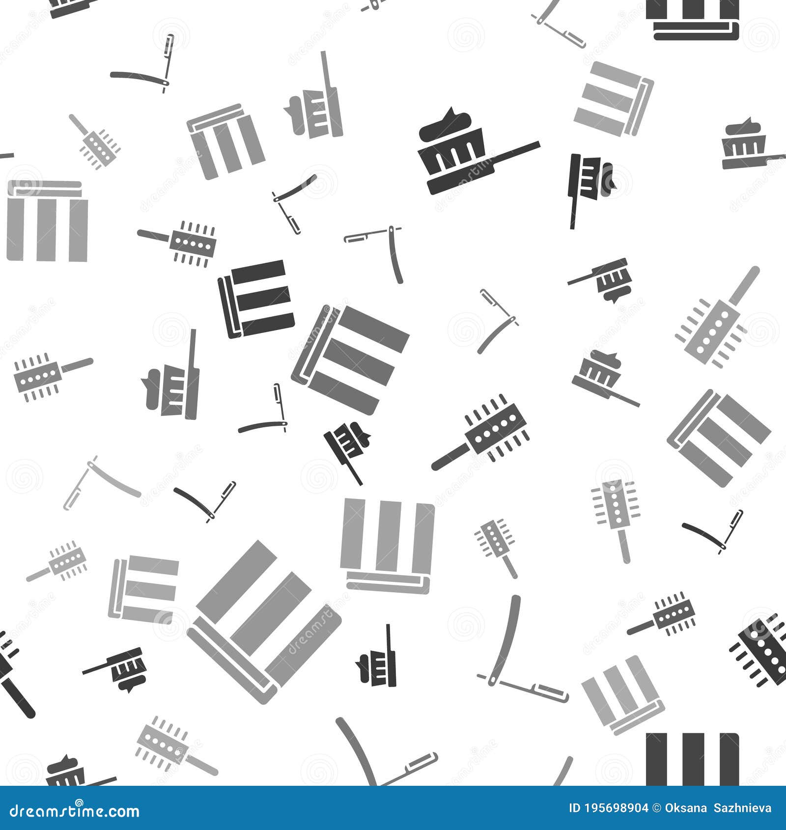 Set Toothbrush with Toothpaste, Straight Razor, Hairbrush and Towel ...