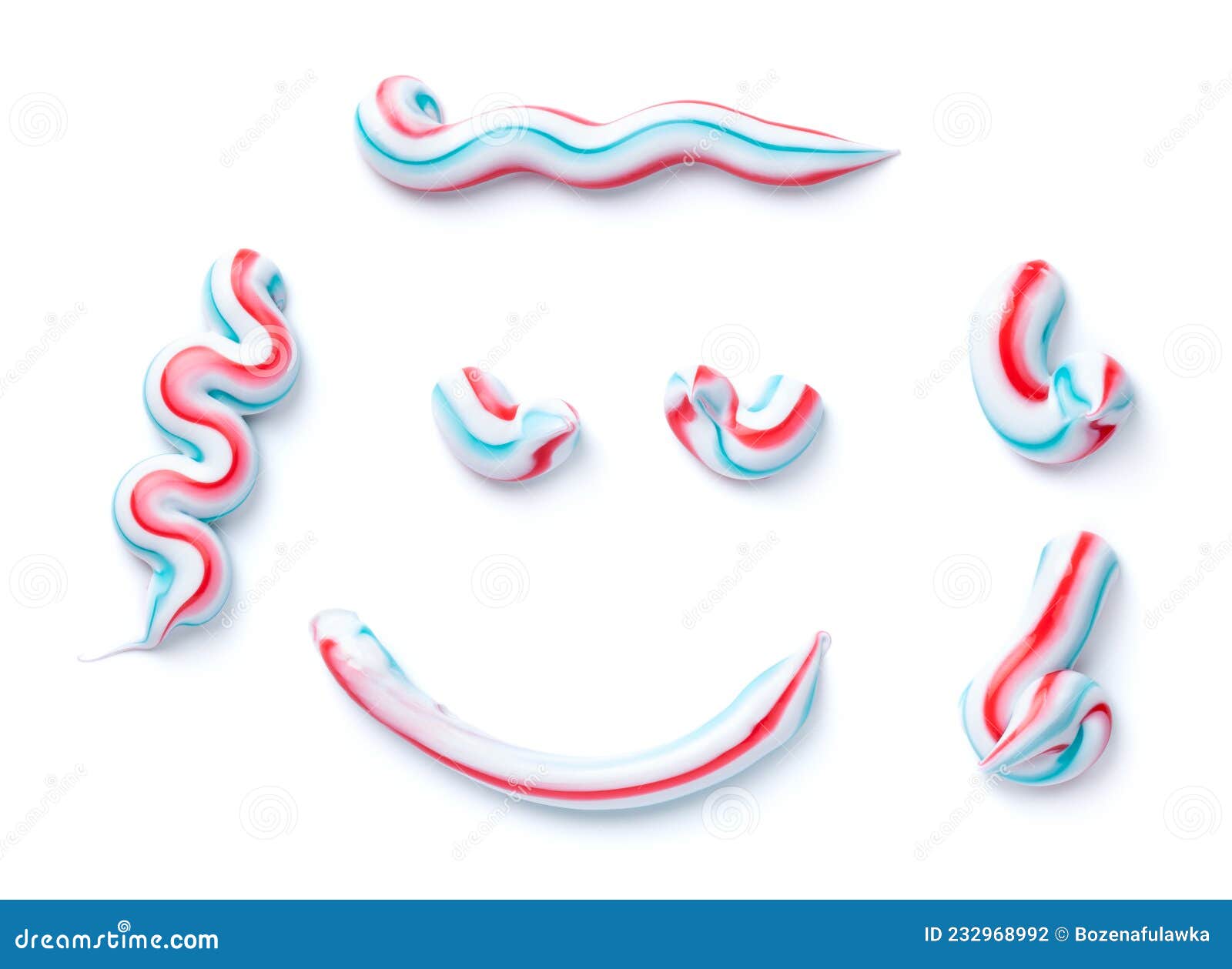 Set of Toothpaste Isolated on White Background Stock Photo - Image of ...