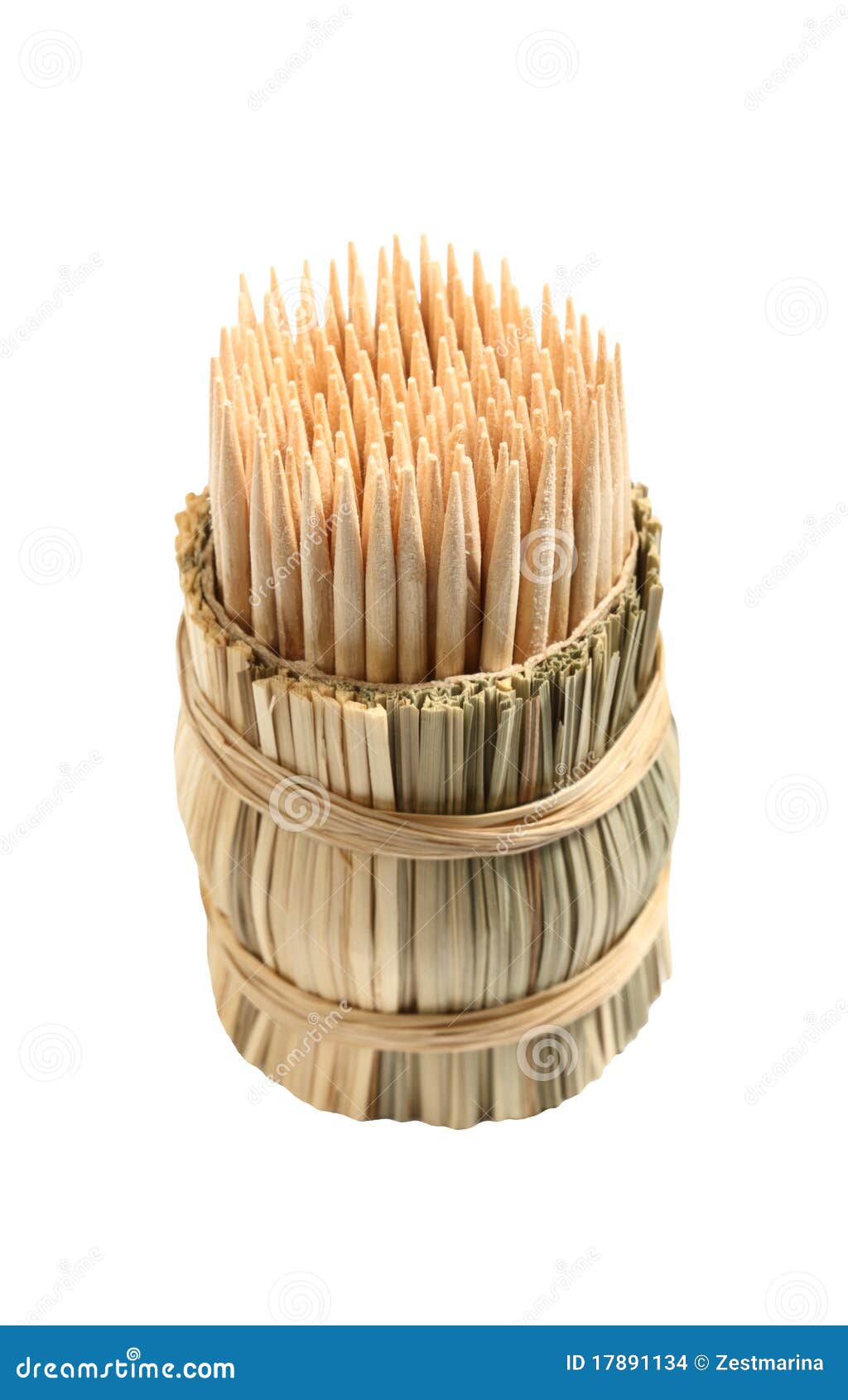 Set of Toothpicks in Small Straw Jar Stock Photo - Image of vertical ...