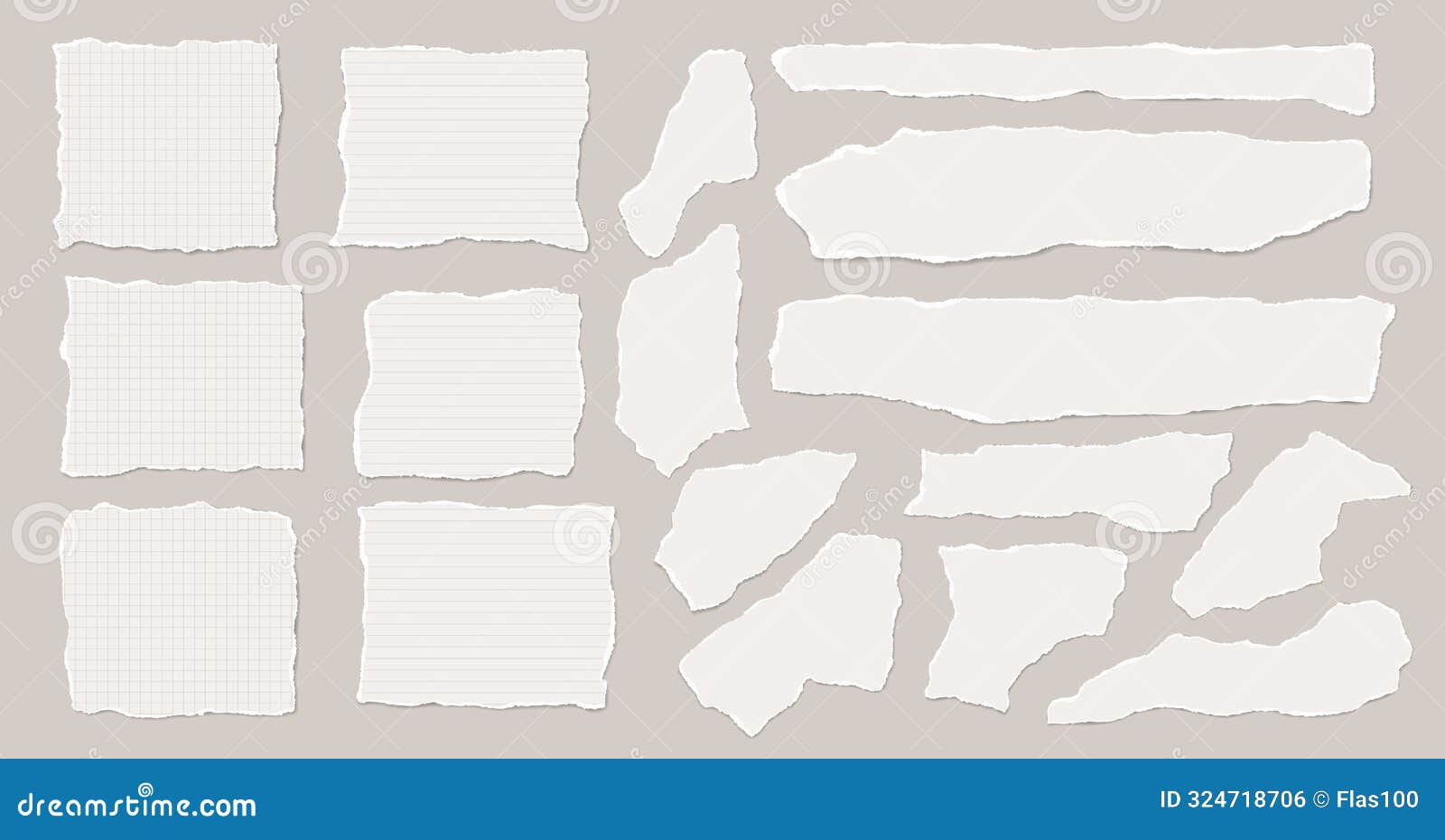 Torn Note Paper Textured Background Computer Generated Royalty-Free ...