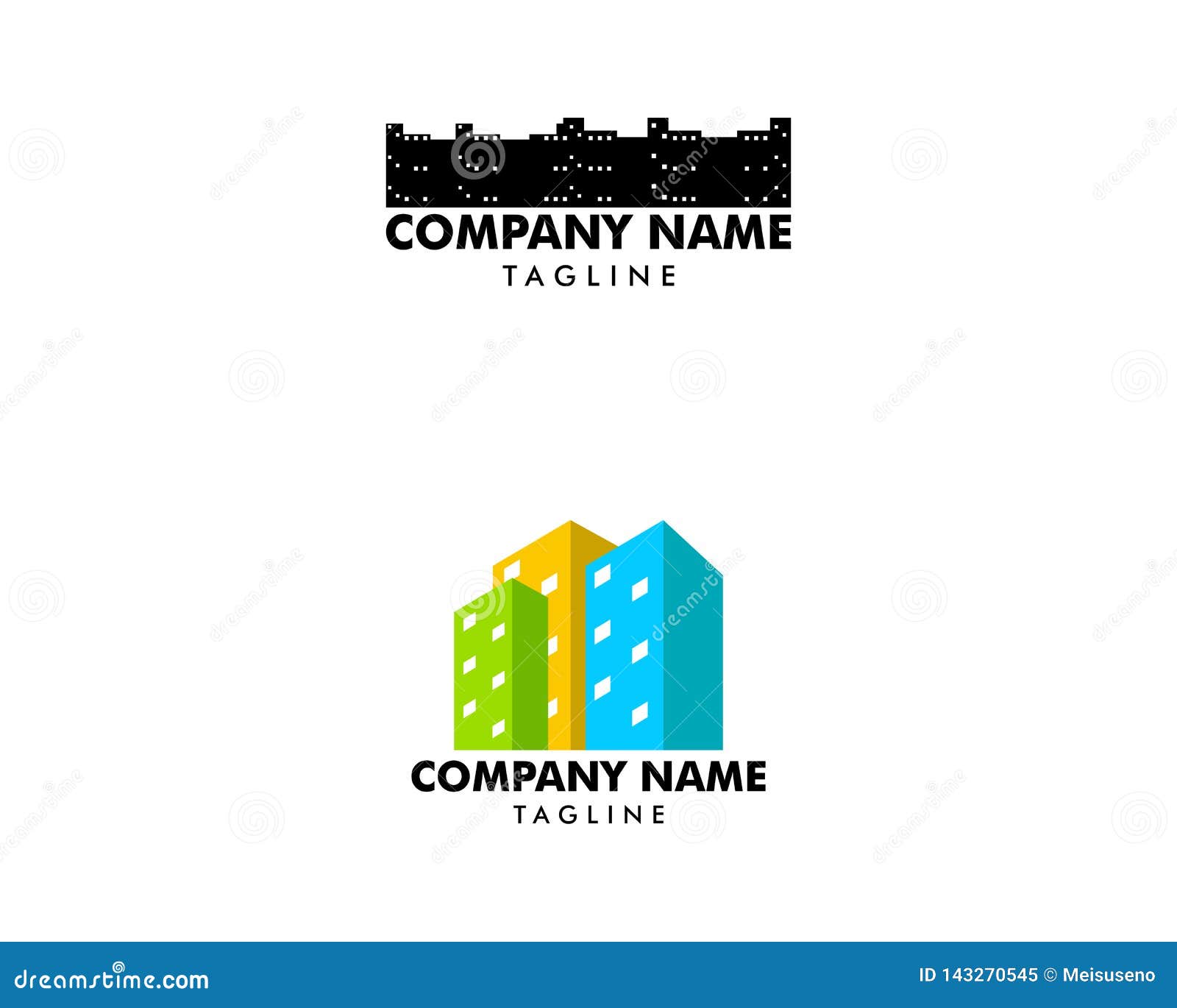 Set of Town Logo Template Design Stock Vector - Illustration of modern ...