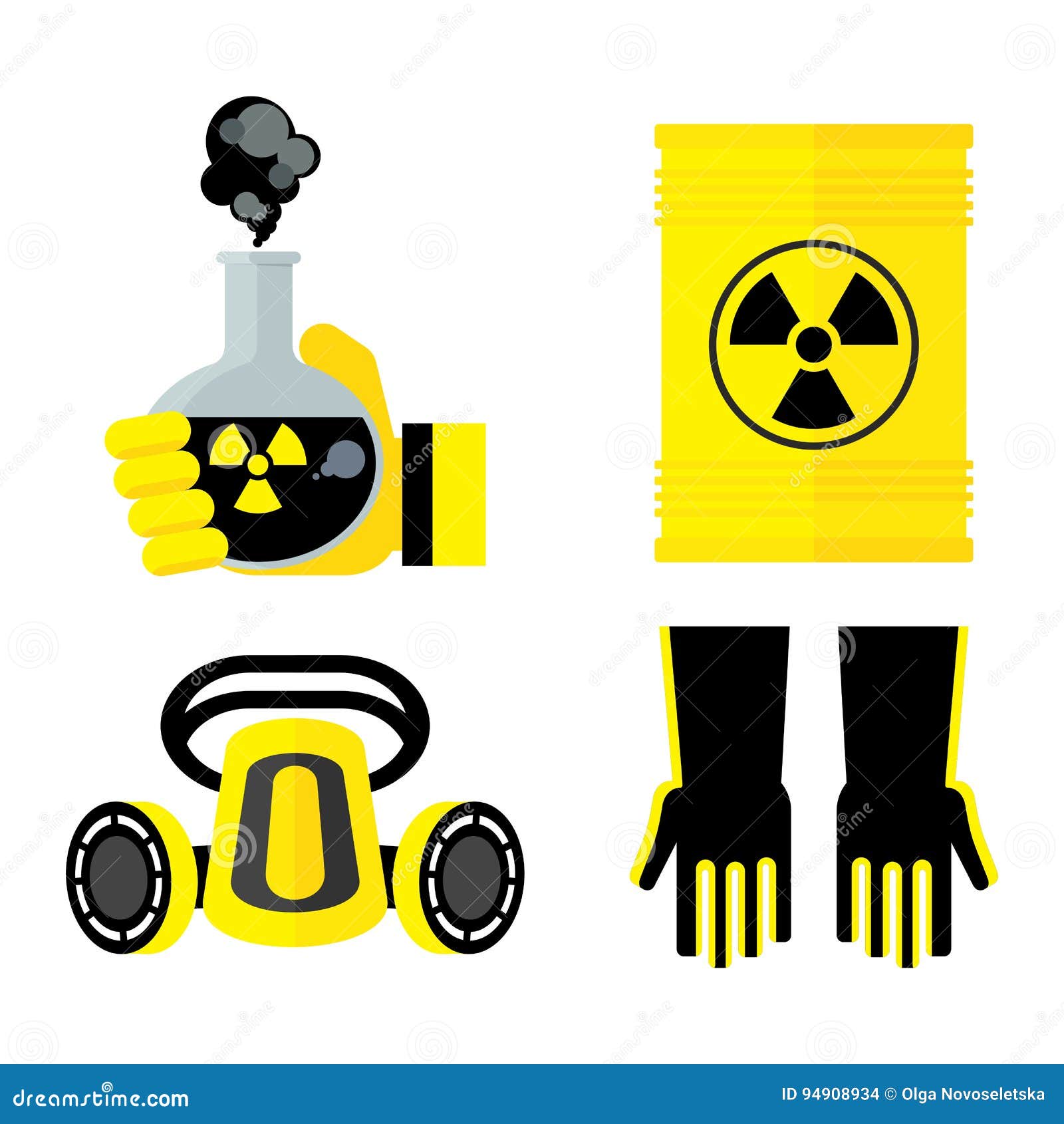 Set of toxic items stock vector. Illustration of acid - 94908934