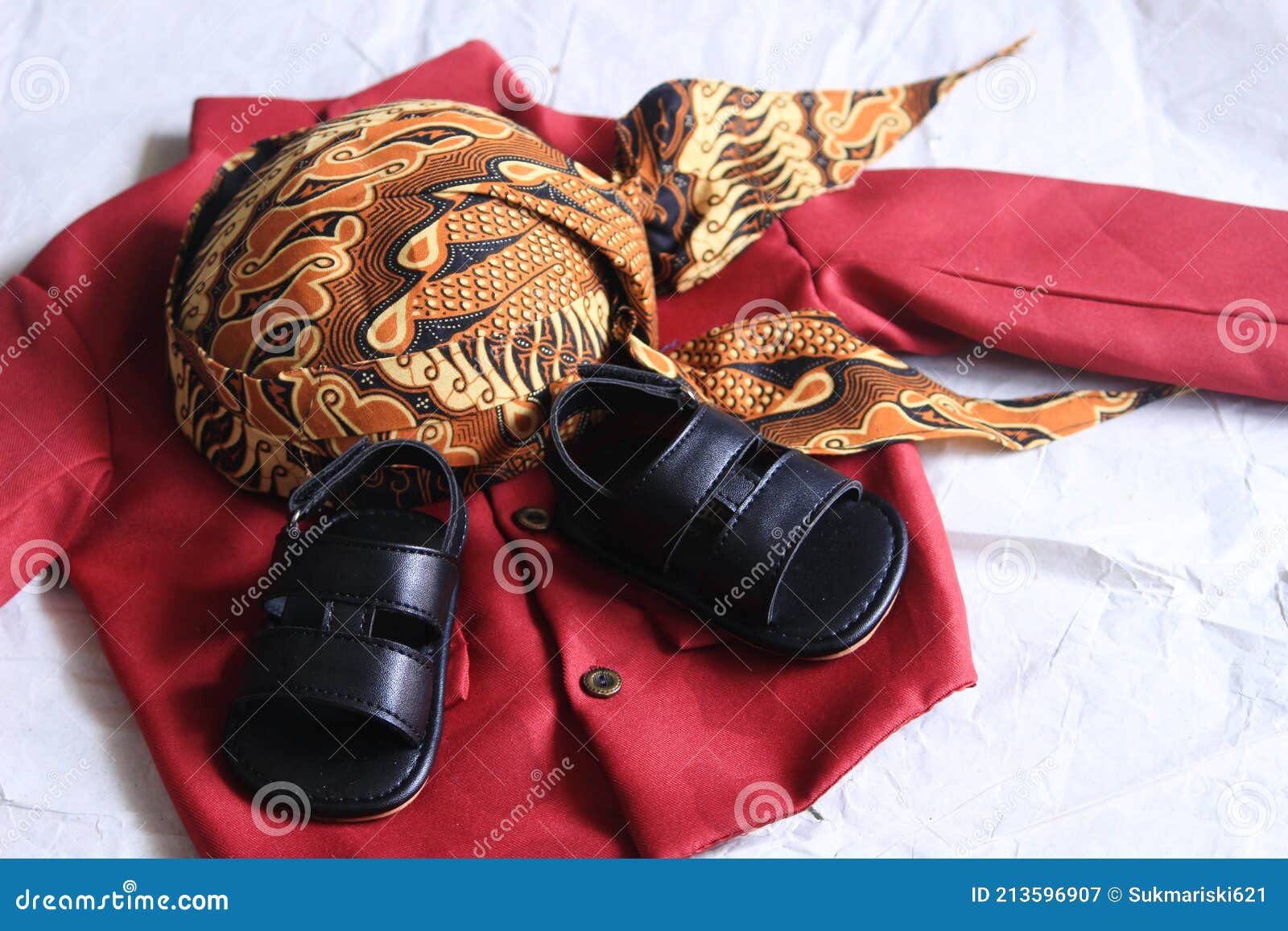 A Set of Traditional Clothing from Central Java Indonesia Stock Image ...