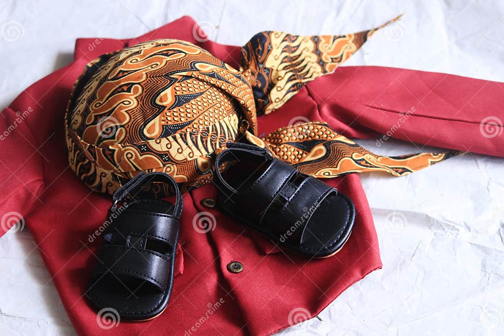 A Set of Traditional Clothing from Central Java Indonesia Stock Image ...