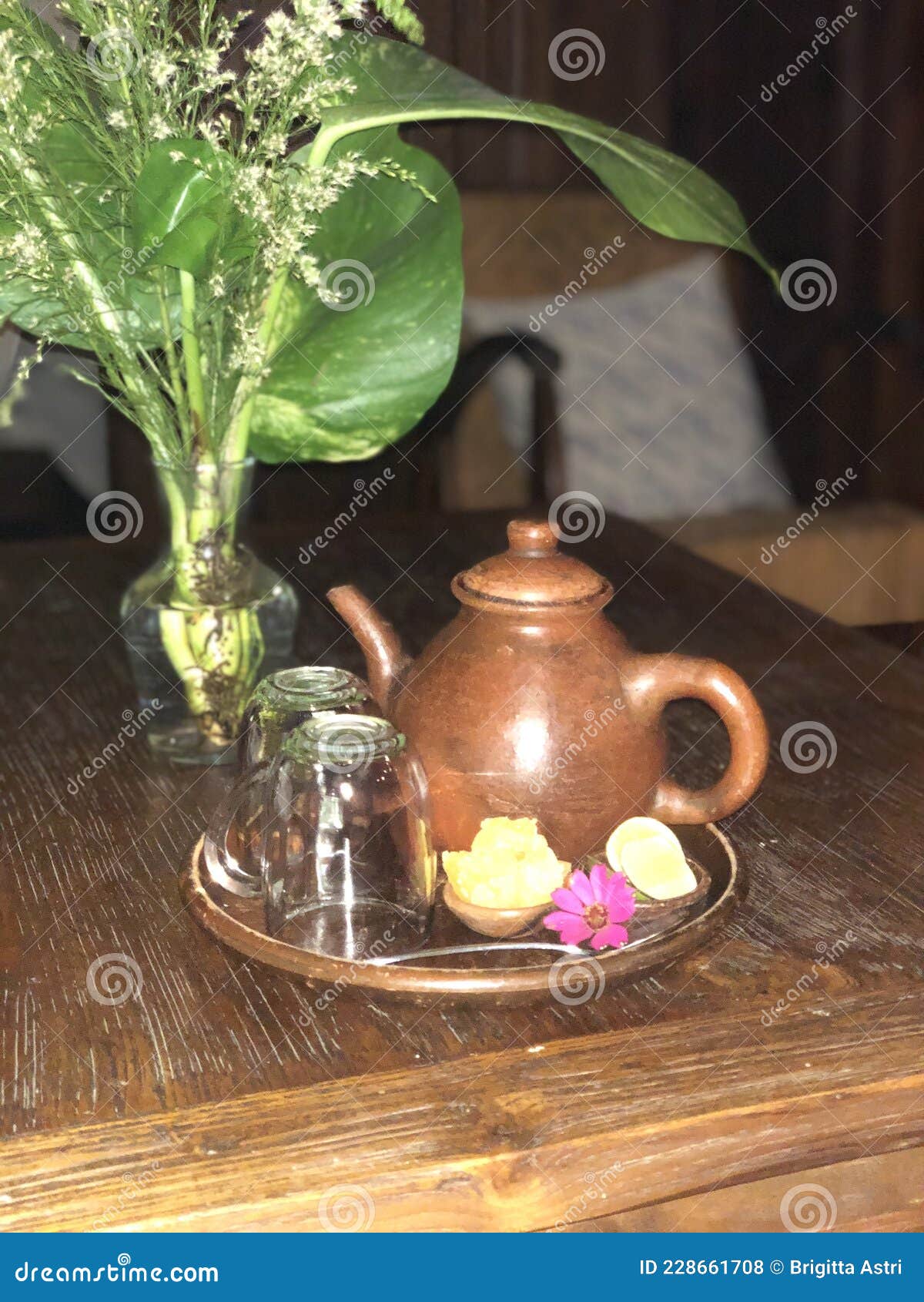 Serving traditional tea stock photo. Image of serving - 228661708