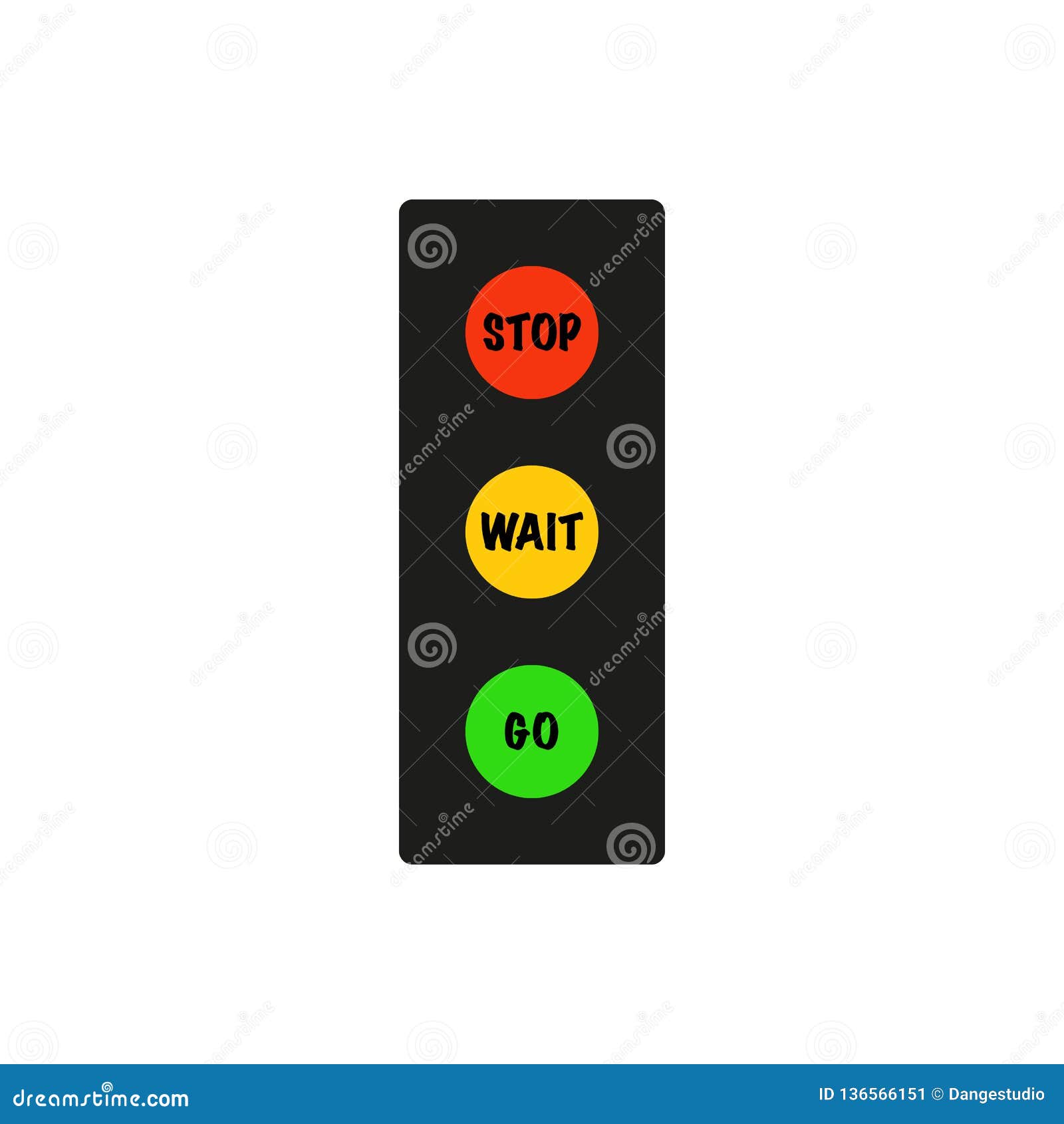 Set of Traffic Light Interface Icons Stock Vector - Illustration of ...