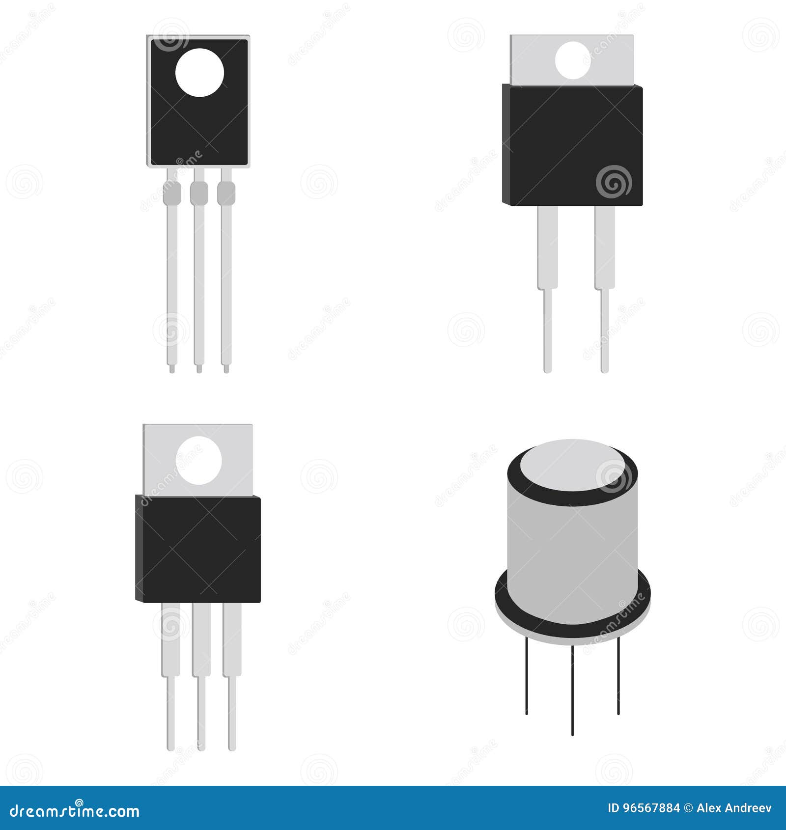 Soldering Transistor Icon Color Outline Vector | CartoonDealer.com #231956430