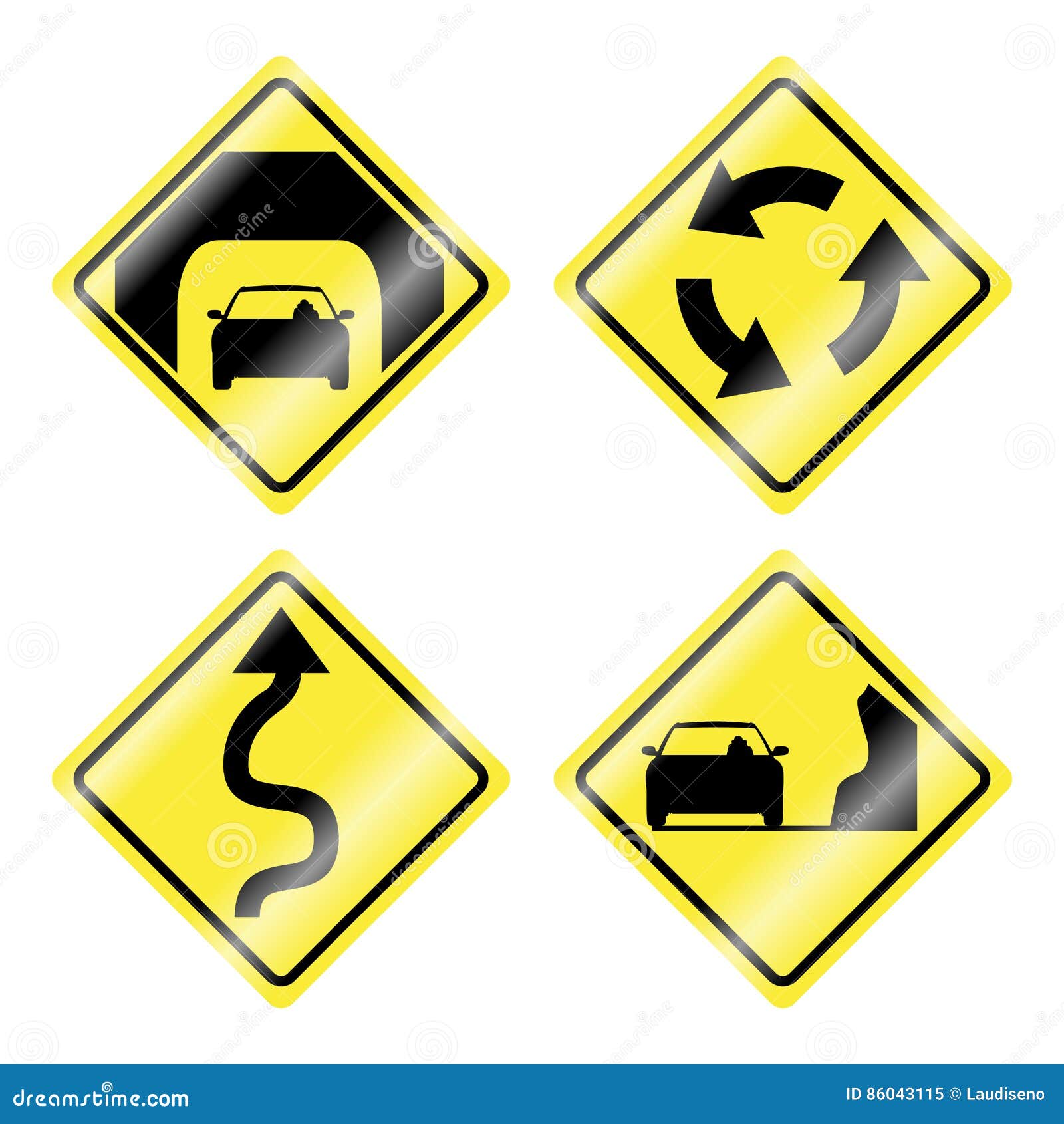 Set of transit signals stock illustration. Illustration of city - 86043115