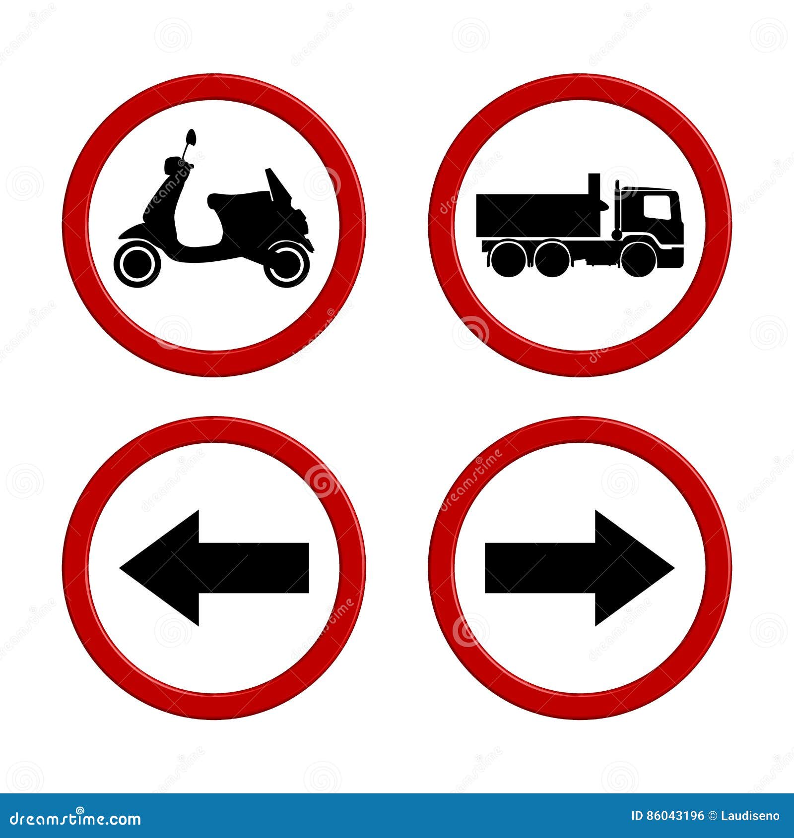 Set of transit signals stock vector. Illustration of truck - 86043196