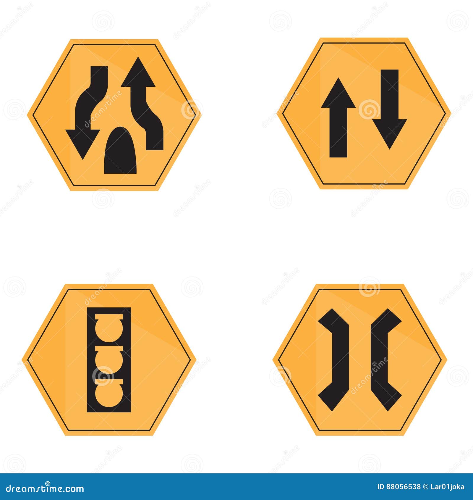 Set of transit signals stock vector. Illustration of signal - 88056538