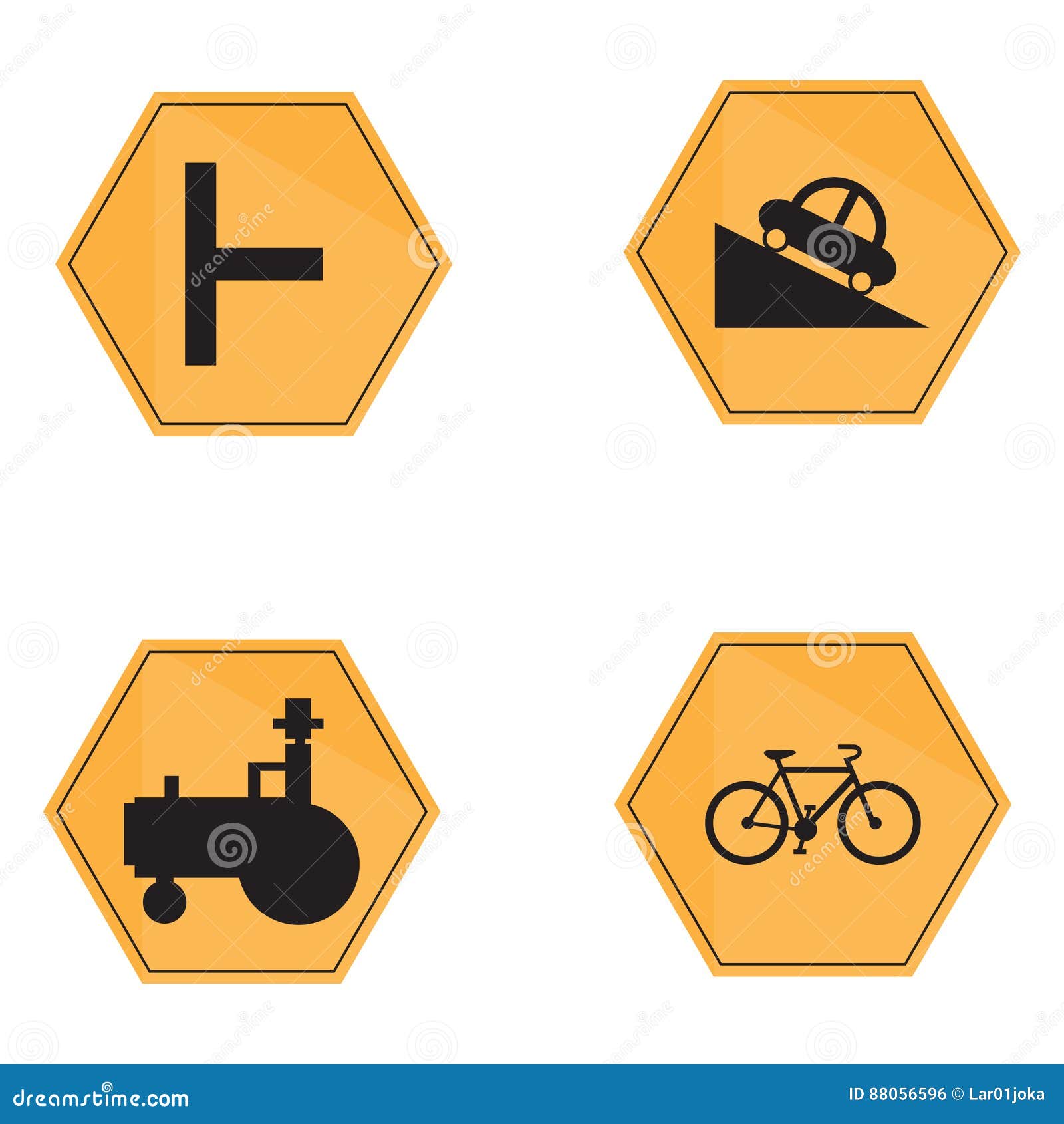 Set of transit signals stock vector. Illustration of highway - 88056596