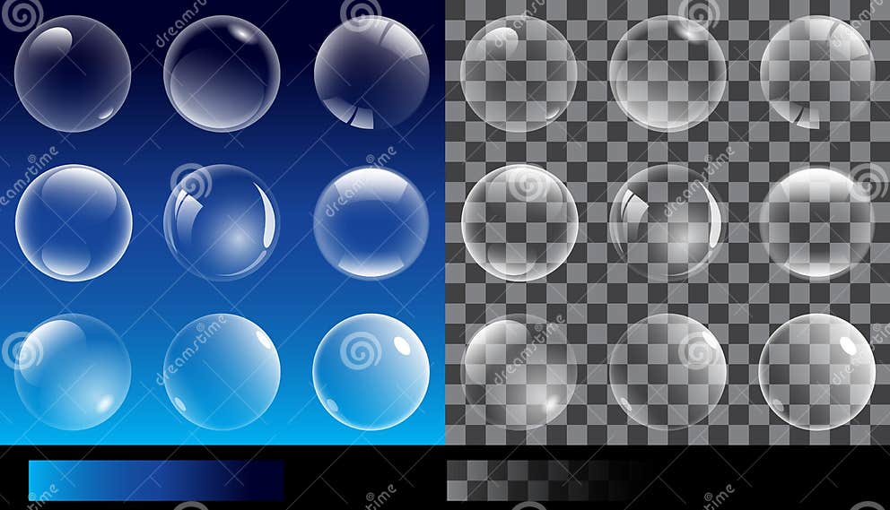 Transparent bubbles stock vector. Illustration of fresh - 29894407