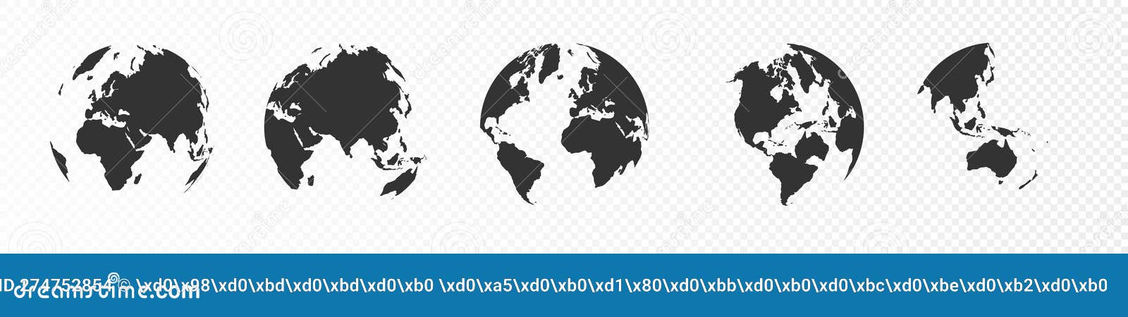 Set Of Globes Of Earth. Realistic World Map In Globe Shape. Globe Icons ... Set Of Globes Of Earth. Realistic World Map In Globe Shape. Globe Icons ...