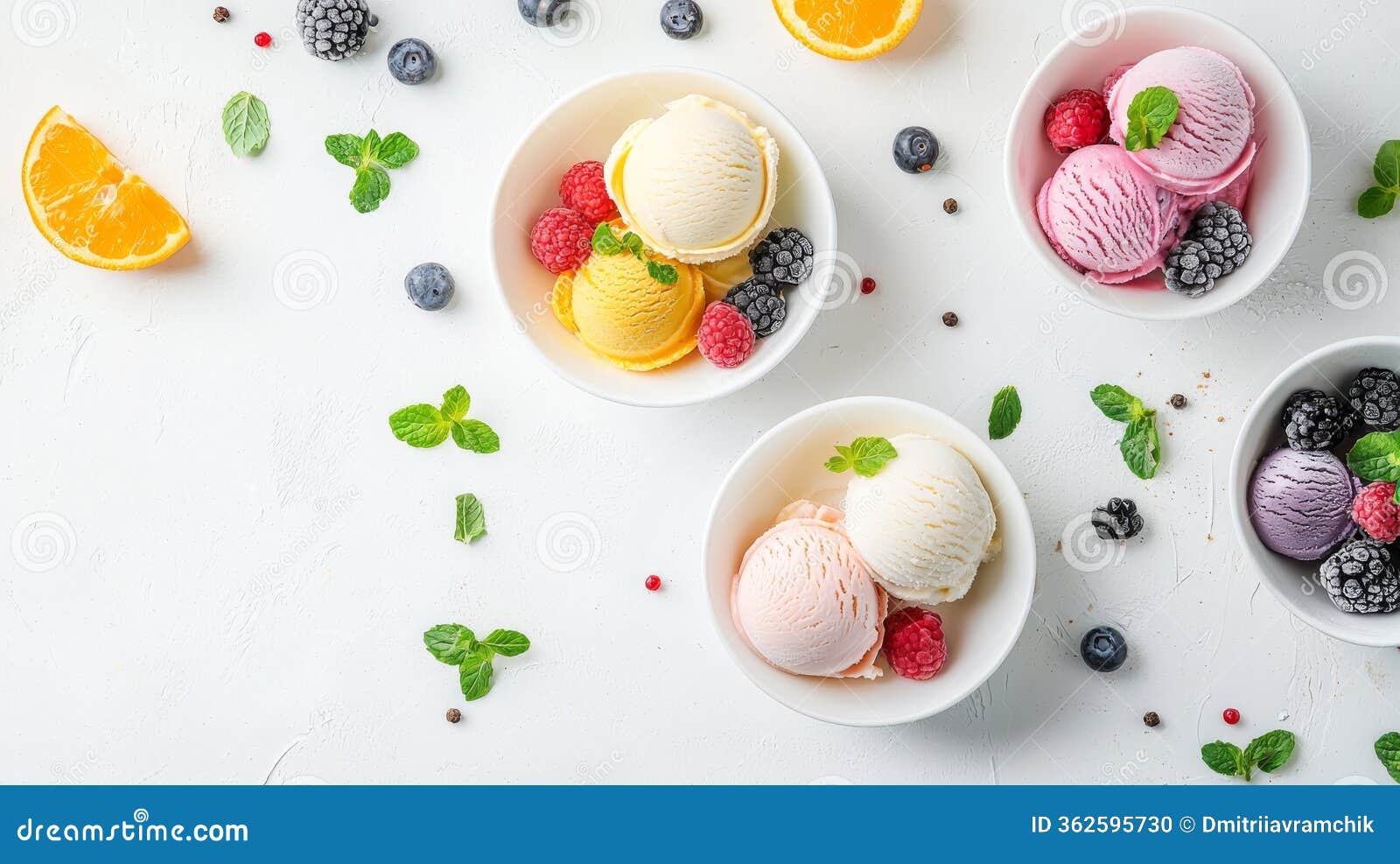 Set of Transparent Ice Cream Design Elements Stock Photo - Image of ...