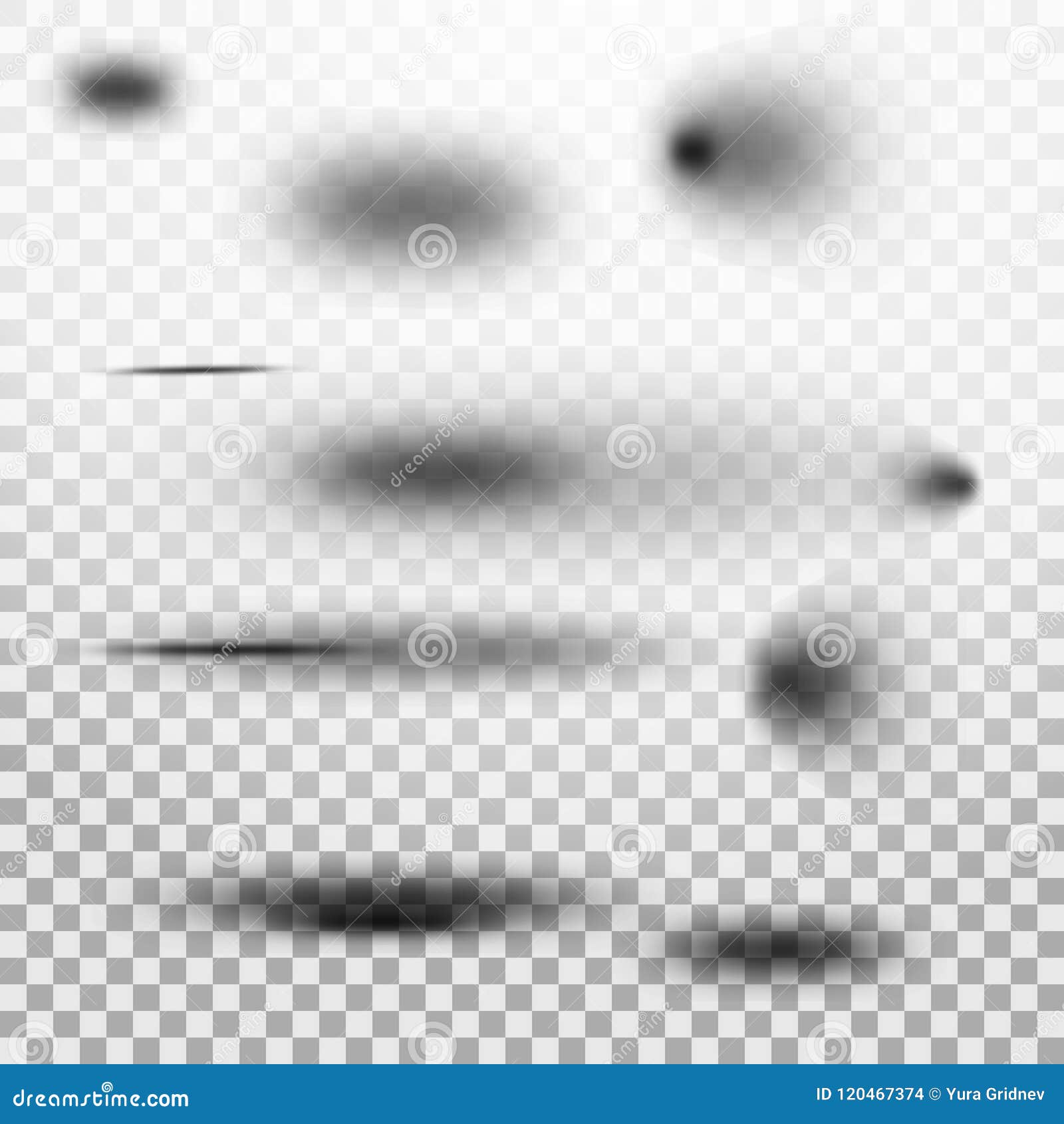 Set of Transparent Oval Shadow with Soft Edges Isolated. Vector ... Set of Transparent Oval Shadow with Soft Edges Isolated. Vector ...