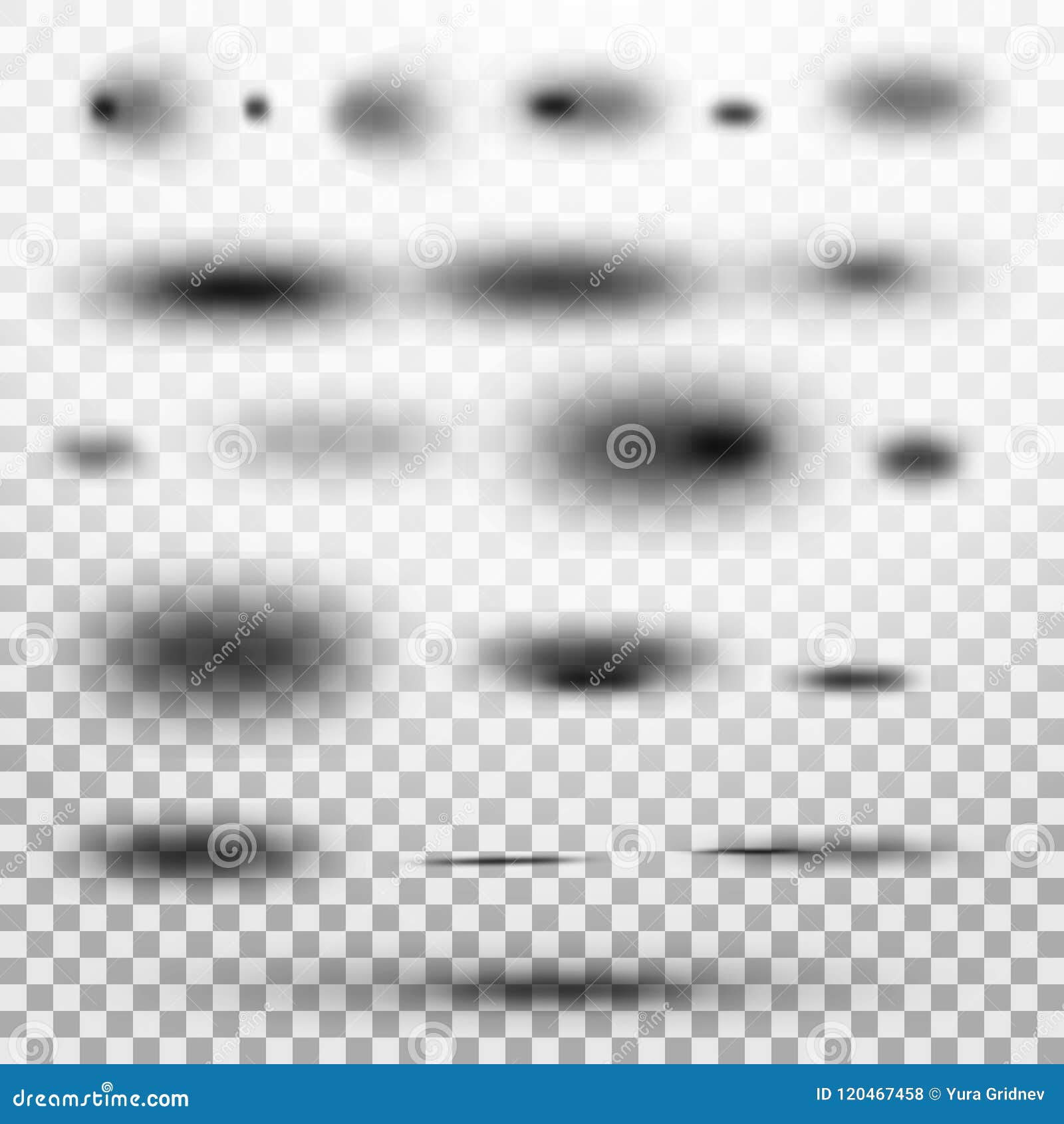 Set of Transparent Oval Shadow with Soft Edges Isolated. Vector ... Set of Transparent Oval Shadow with Soft Edges Isolated. Vector ...