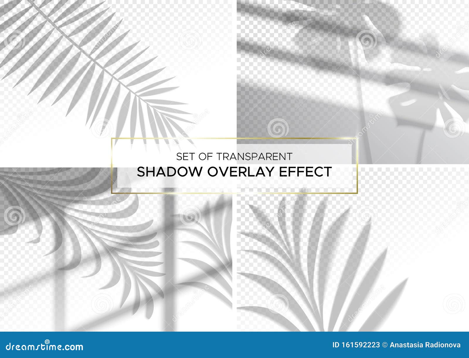 Set of Transparent Shadow Overlay Effects. Stock Vector - Illustration ...